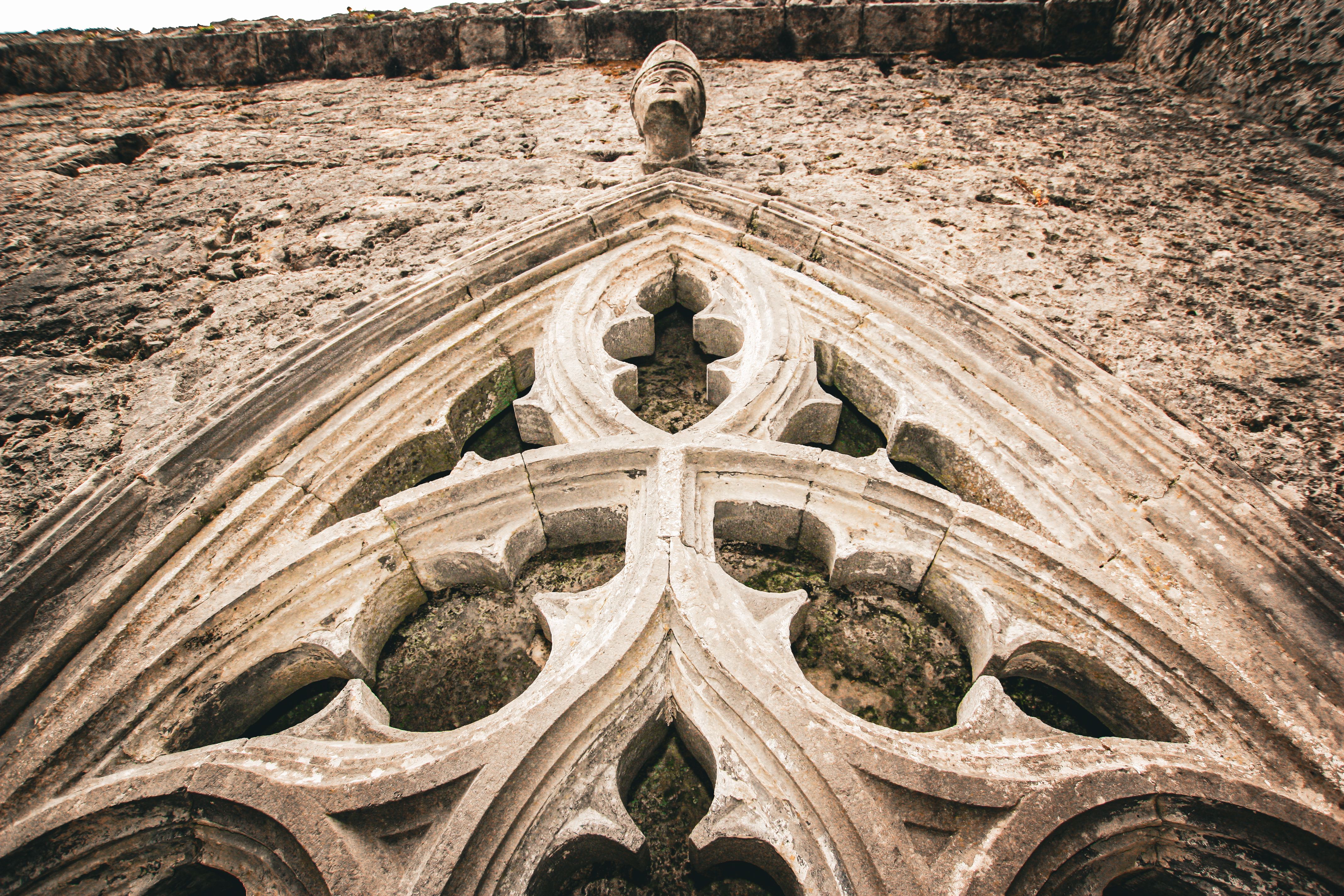 Detailed Close-up of Ancient Stone Architecture · Free Stock Photo