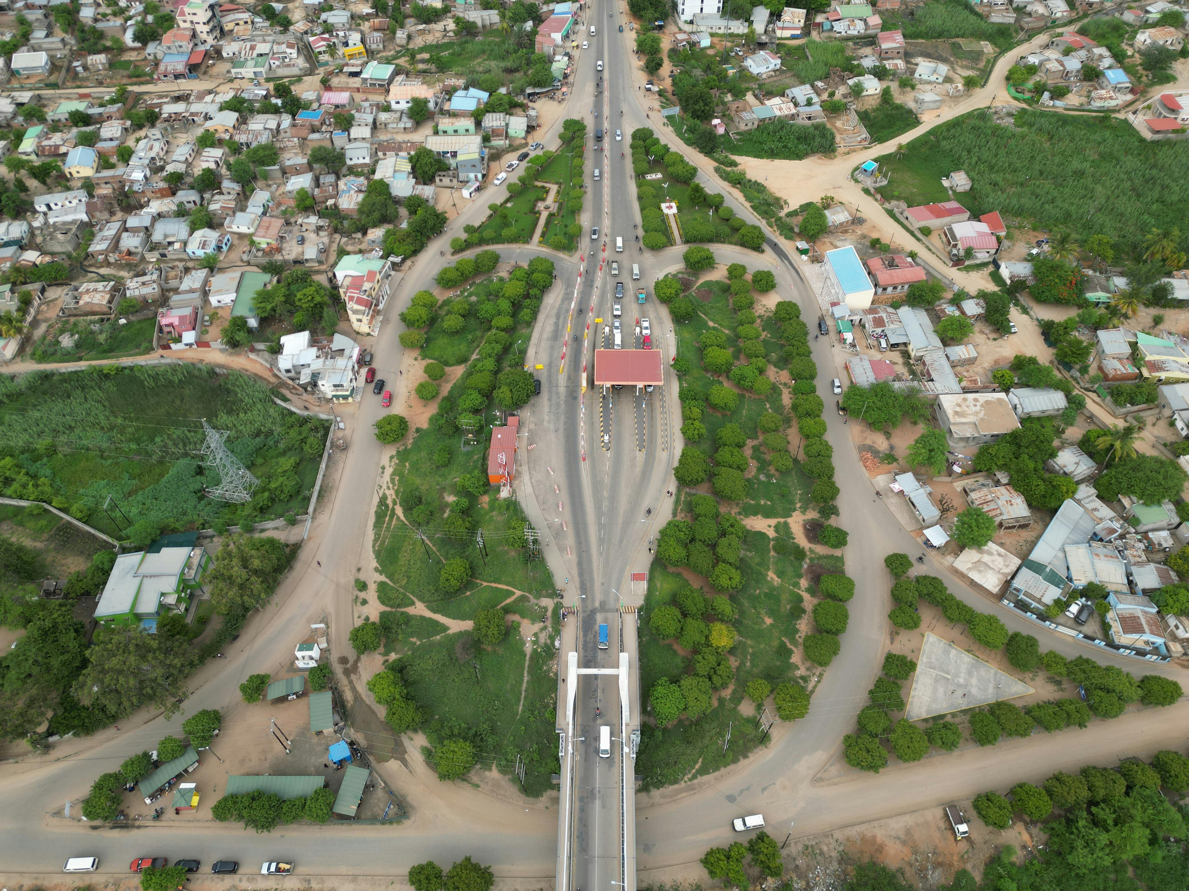 Aerial View of Urban Intersection in Malawi · Free Stock Photo