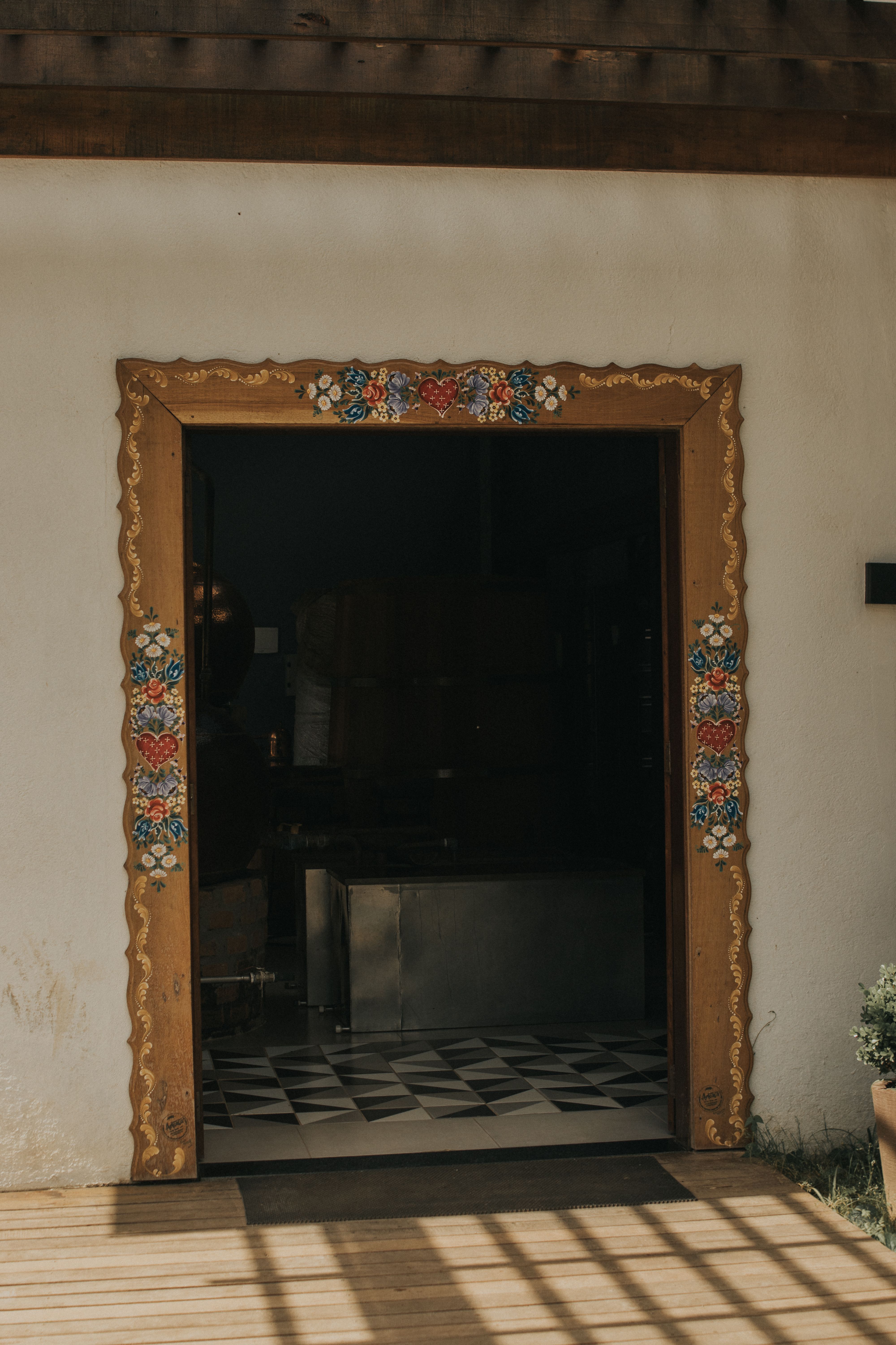Decorative Doorway with Ornate Frame · Free Stock Photo
