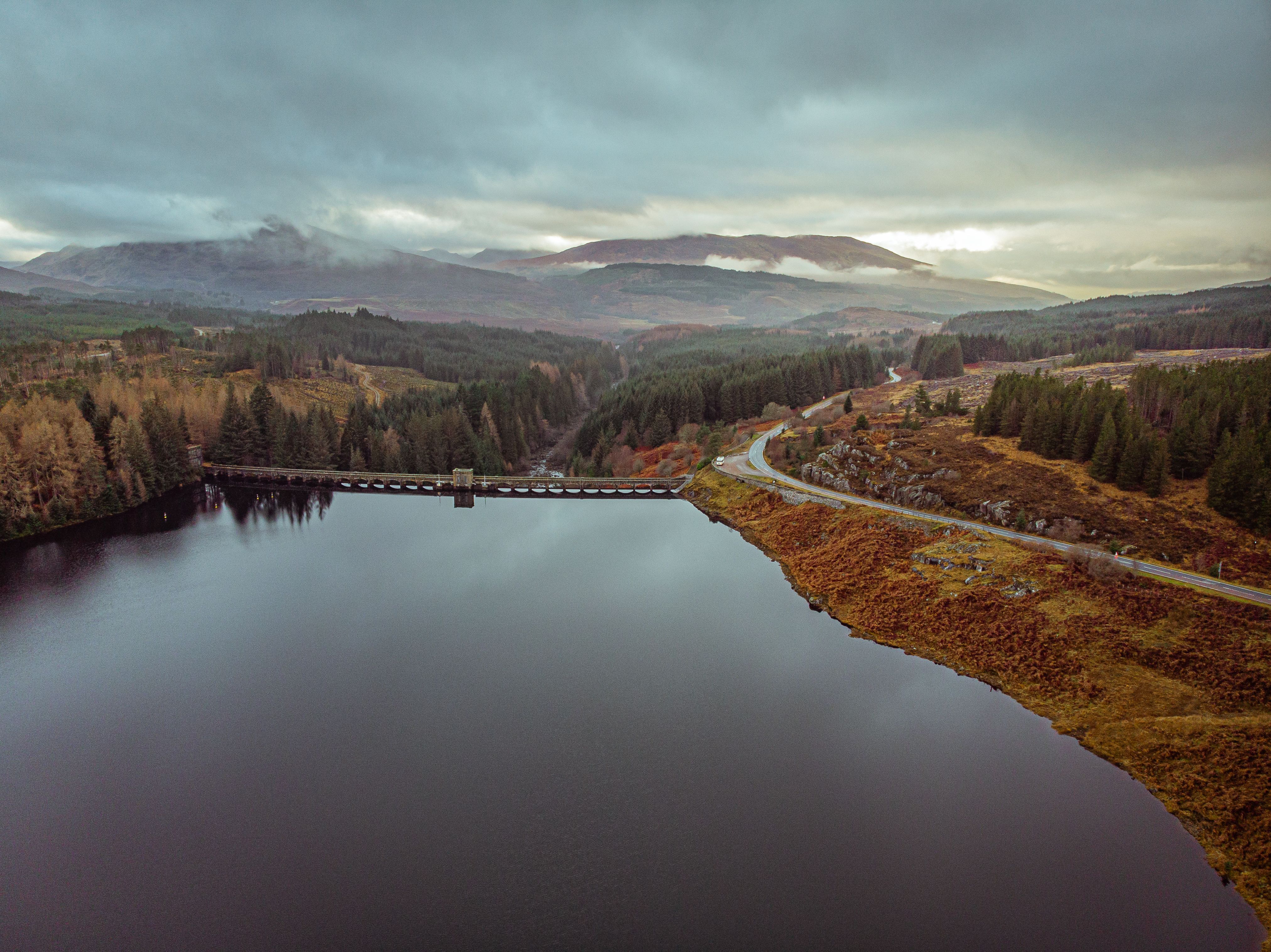 Breathtaking Aerial View of Loch in Scottish Highlands · Free Stock Photo