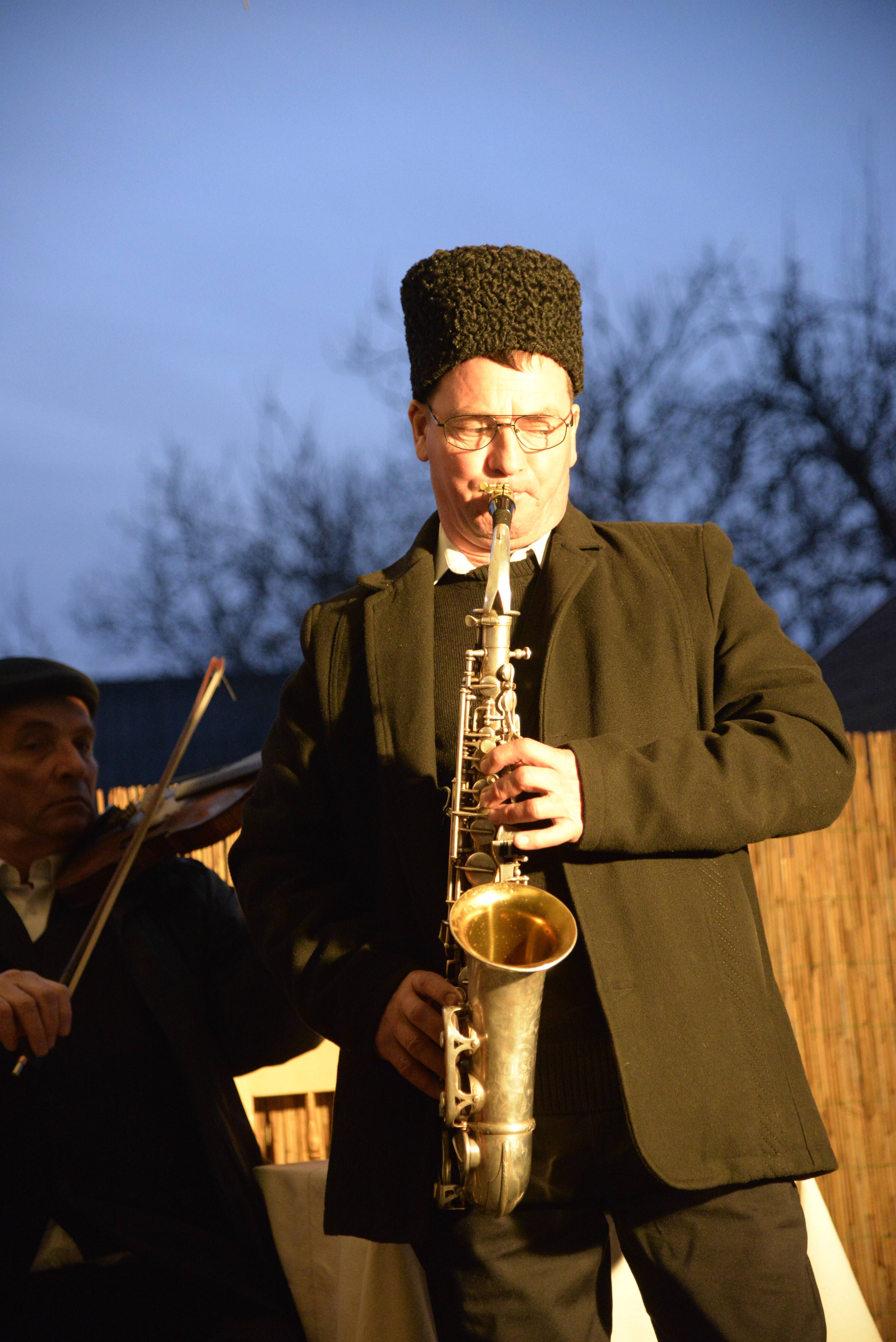 Traditional Musician Playing Saxophone in Panyola · Free Stock Photo