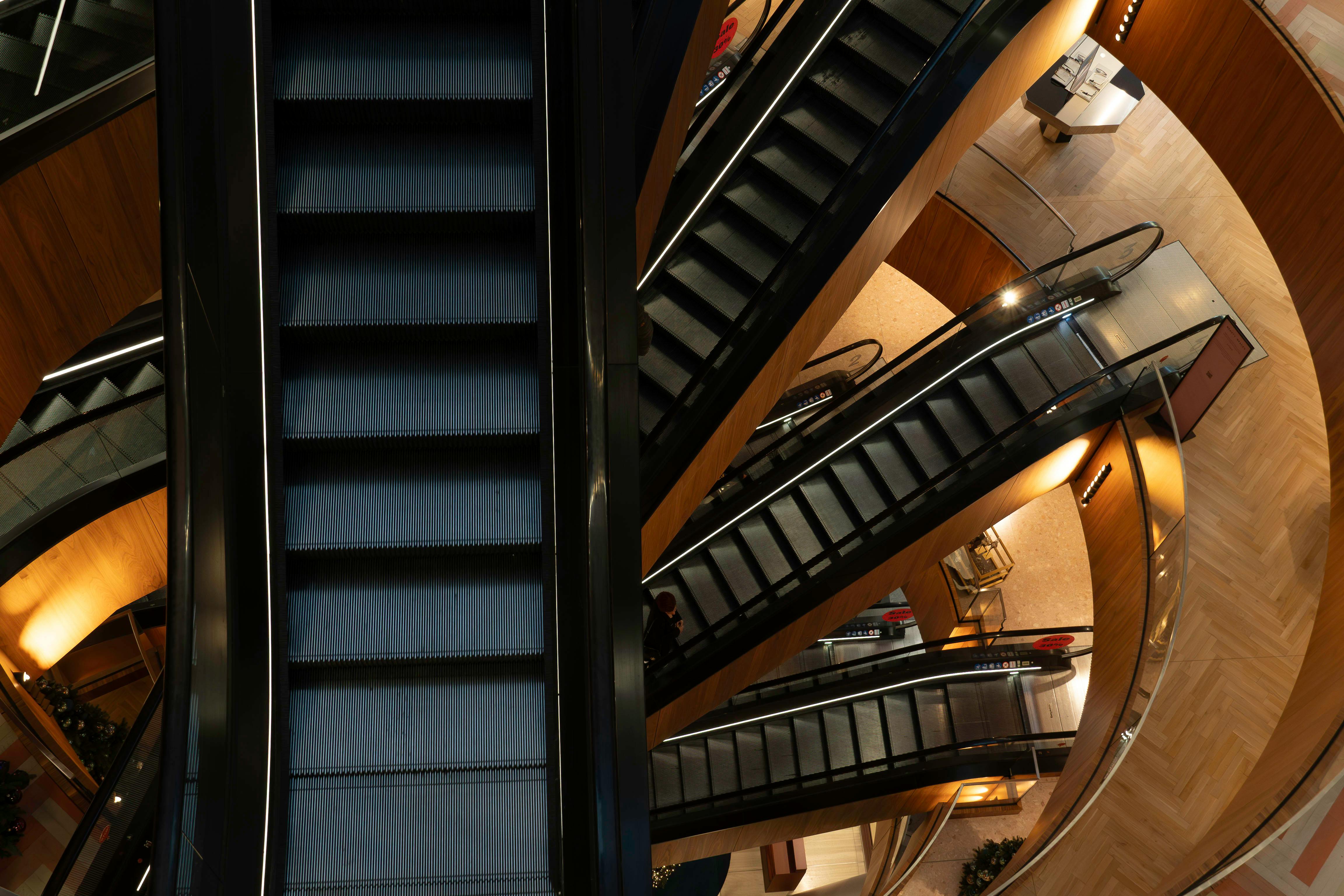 Spiral Escalators Photos, Download The BEST Free Spiral Escalators ...