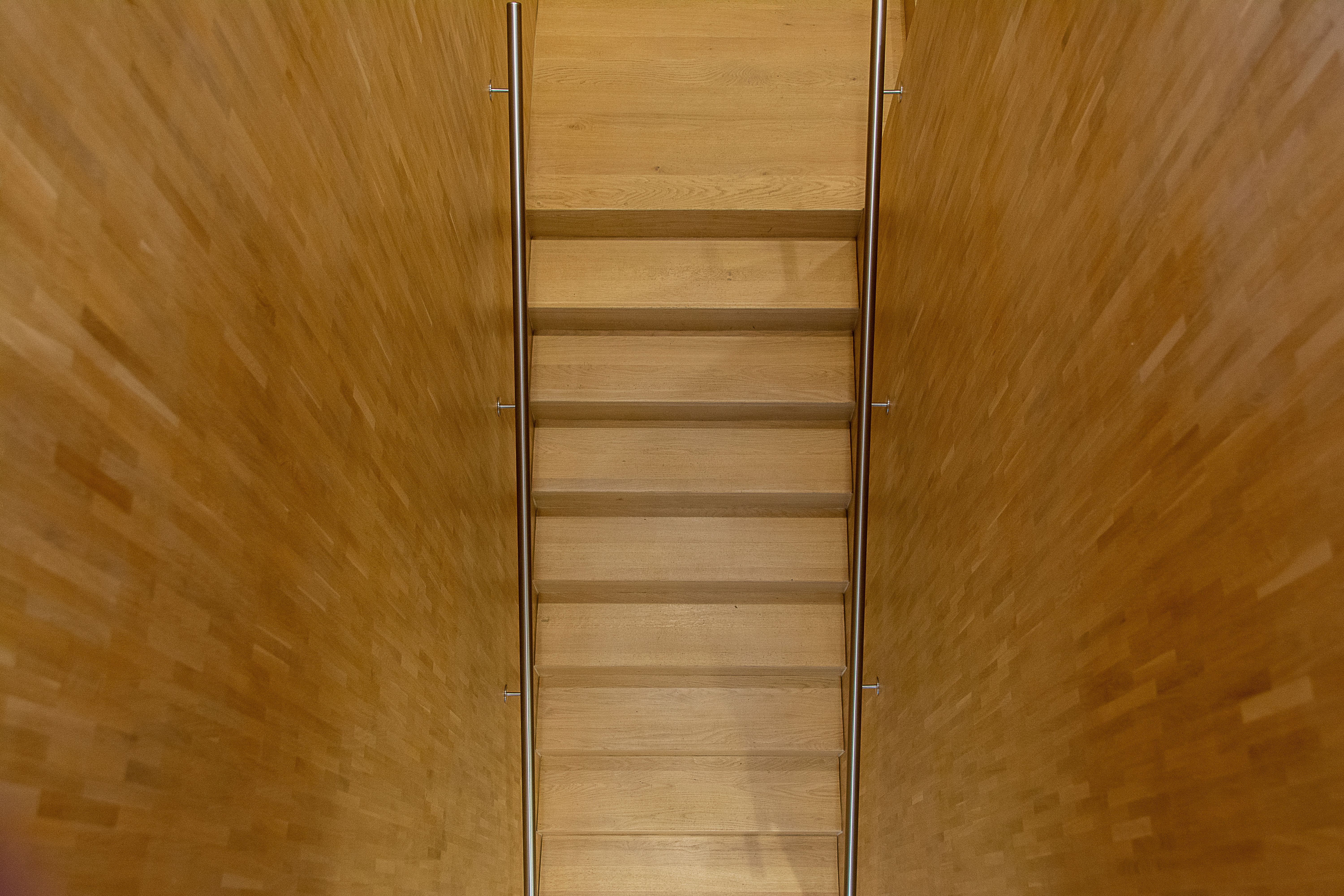 Minimalist Wooden Staircase Aerial View · Free Stock Photo