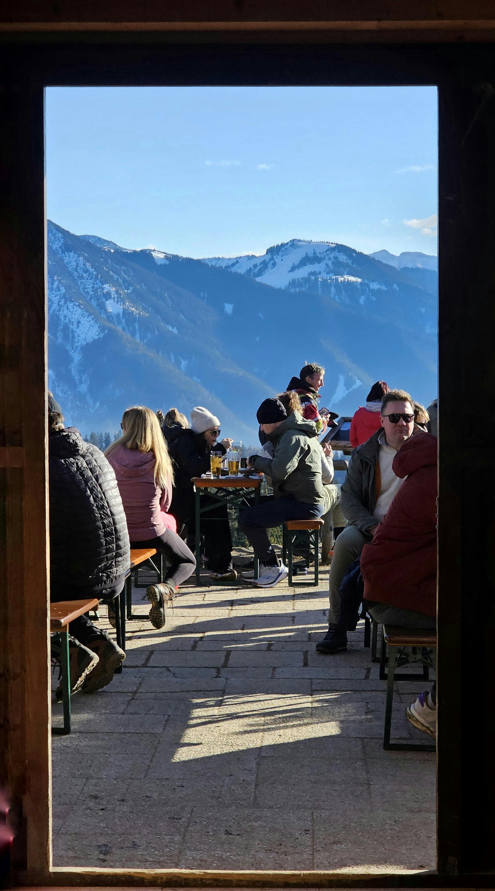 Outdoor Mountain Dining with Scenic Views · Free Stock Photo