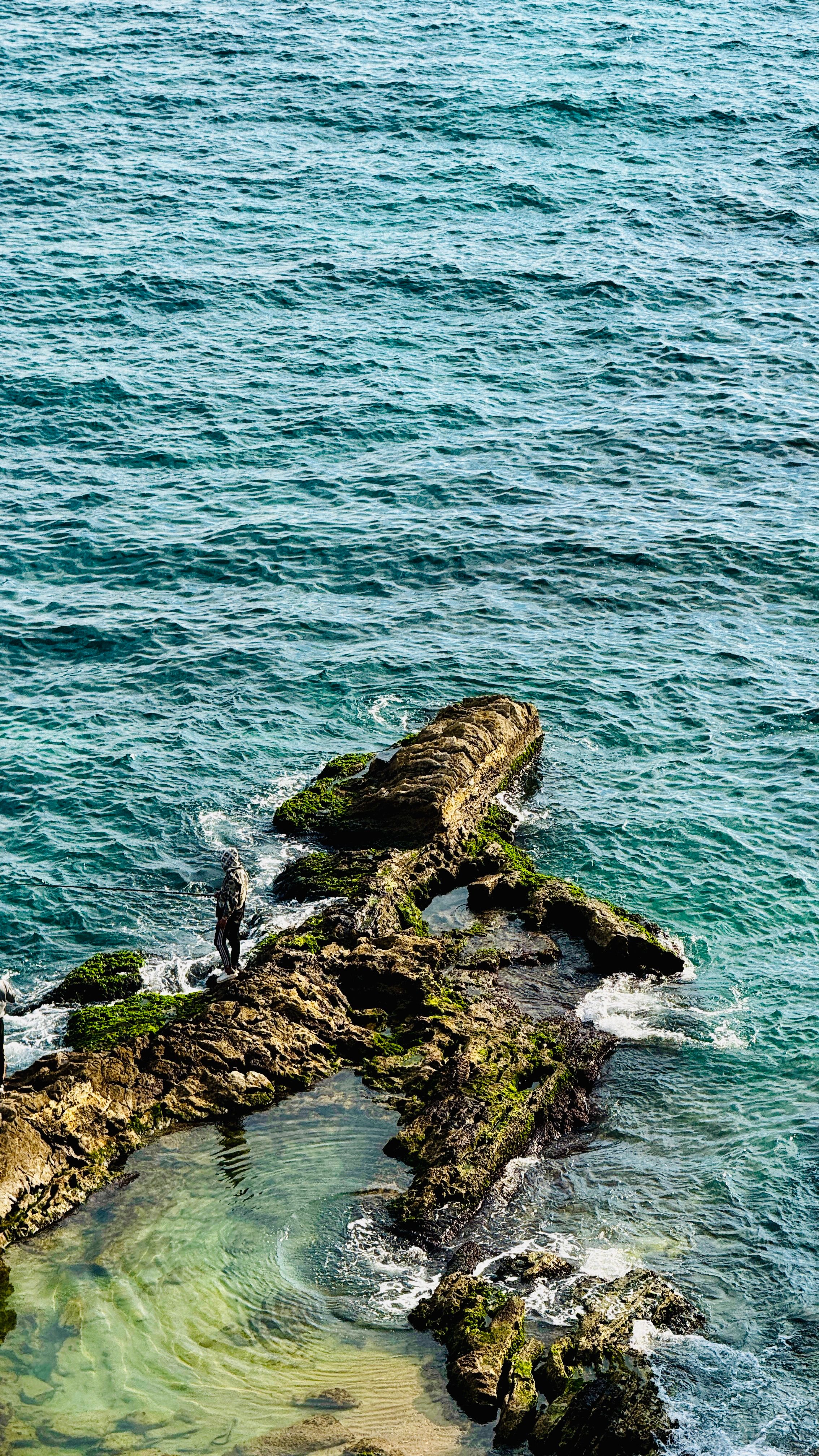 Scenic Coastal View with Rocky Outcrop in Latakia · Free Stock Photo