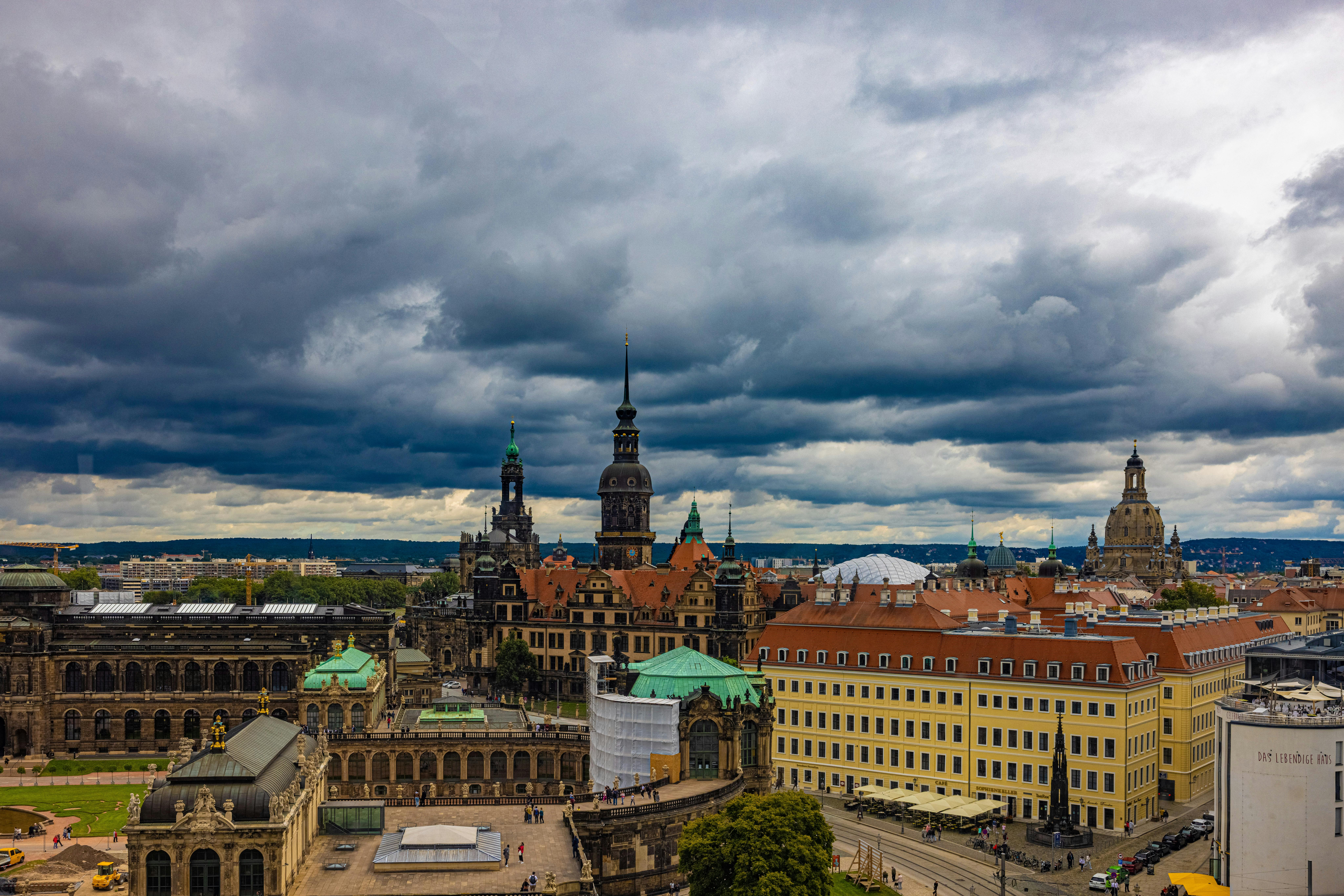 Dramatic Skies Over Historic Dresden Center · Free Stock Photo