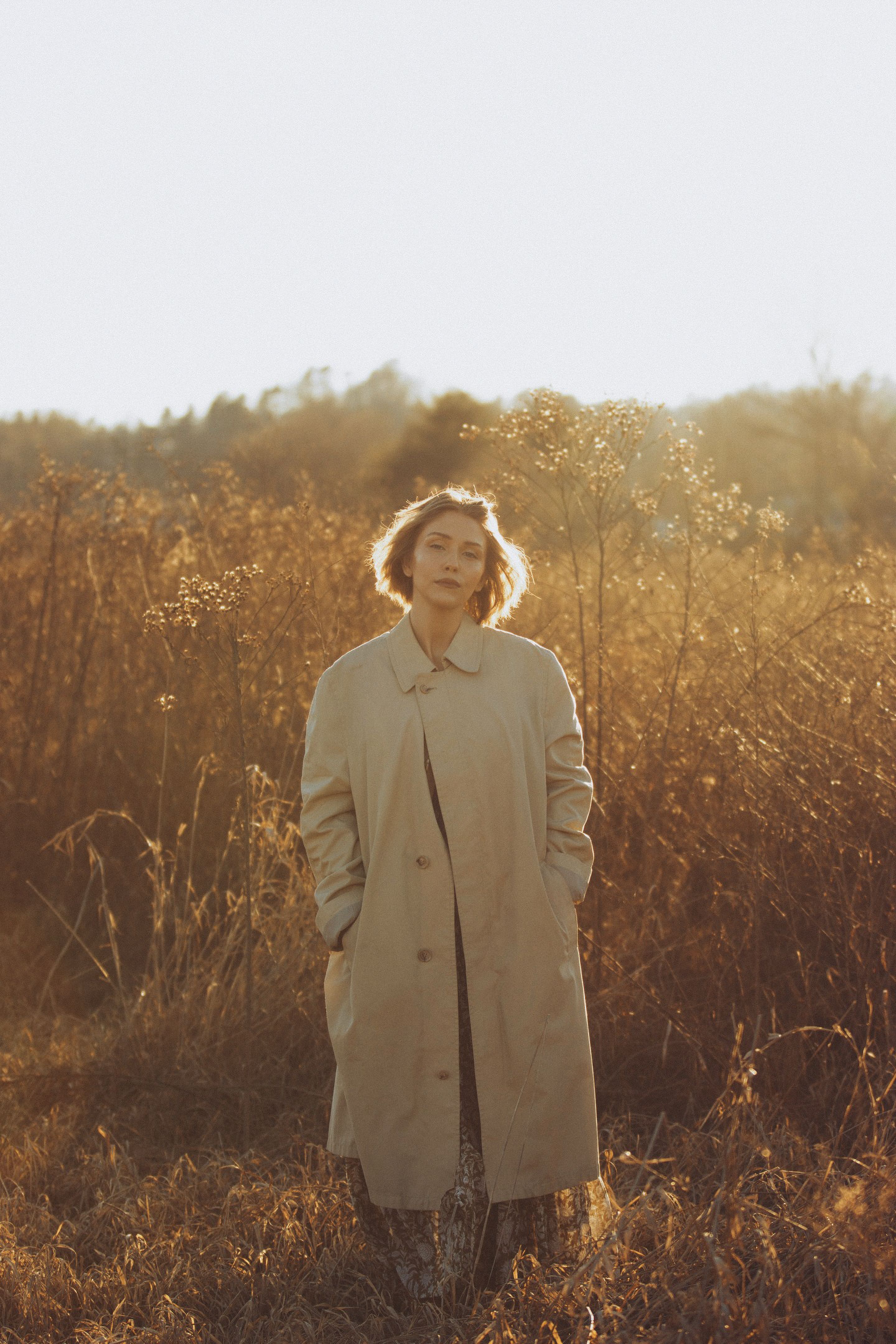 Ethereal Autumn Portrait in Golden Sunset · Free Stock Photo
