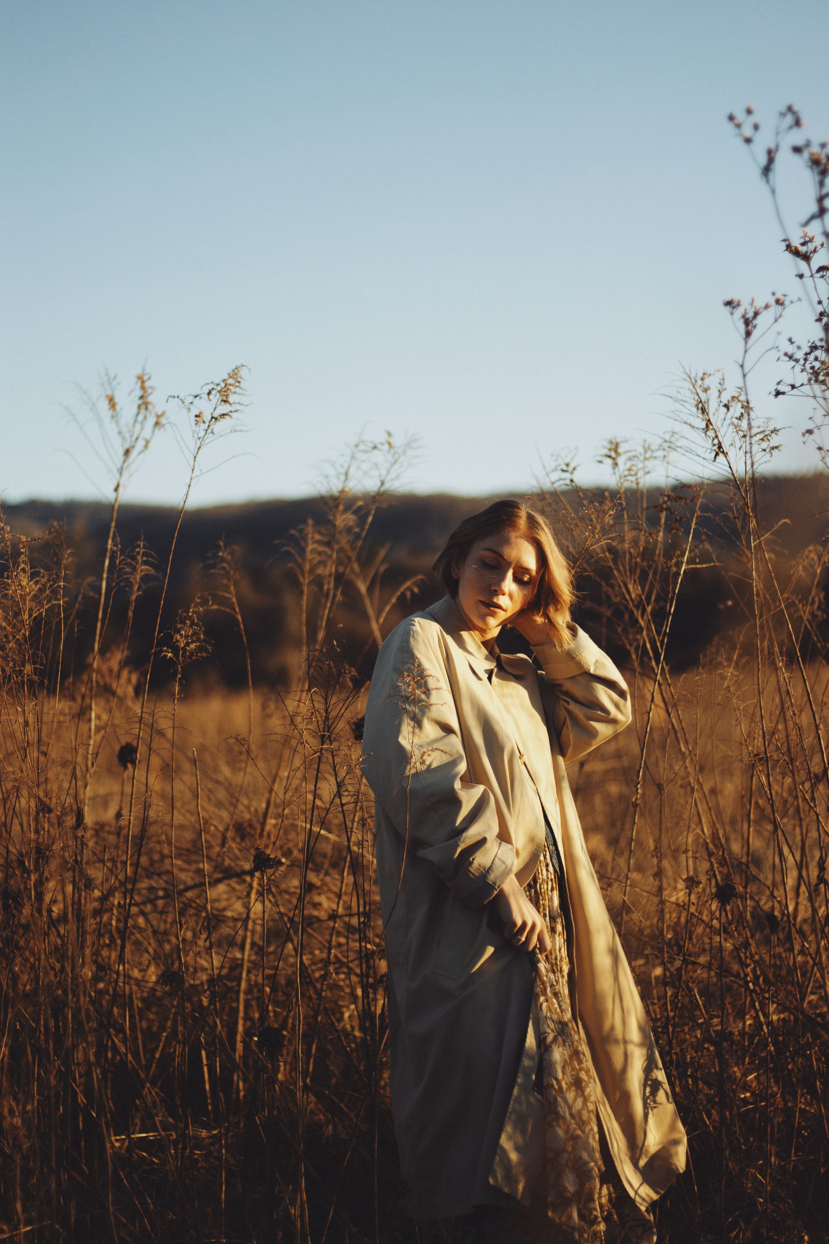 Ethereal Autumn Portrait in Brevard Field · Free Stock Photo