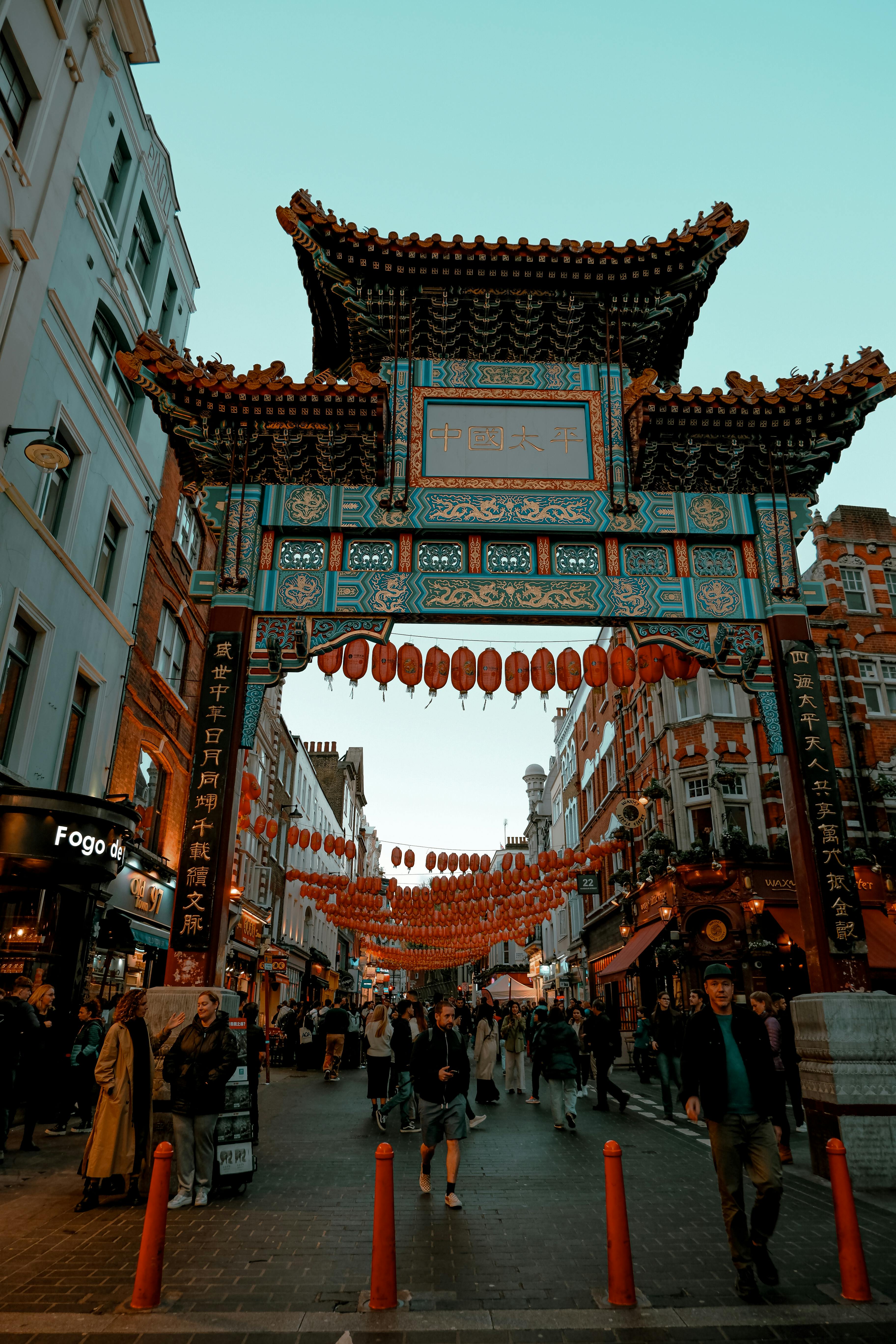Vibrant Chinatown Street Scene in London · Free Stock Photo