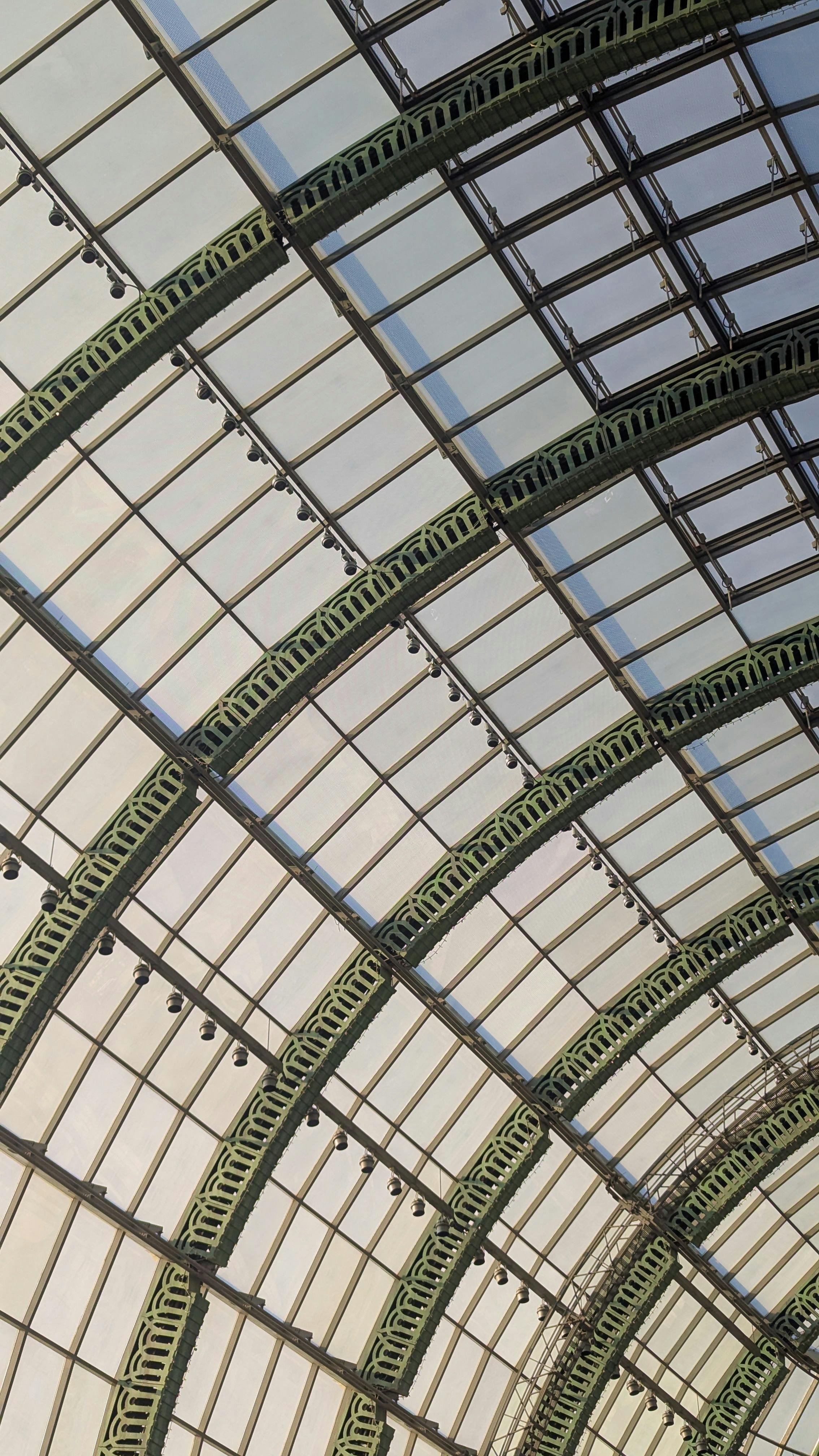 Abstract Architectural Glass Ceiling Design · Free Stock Photo