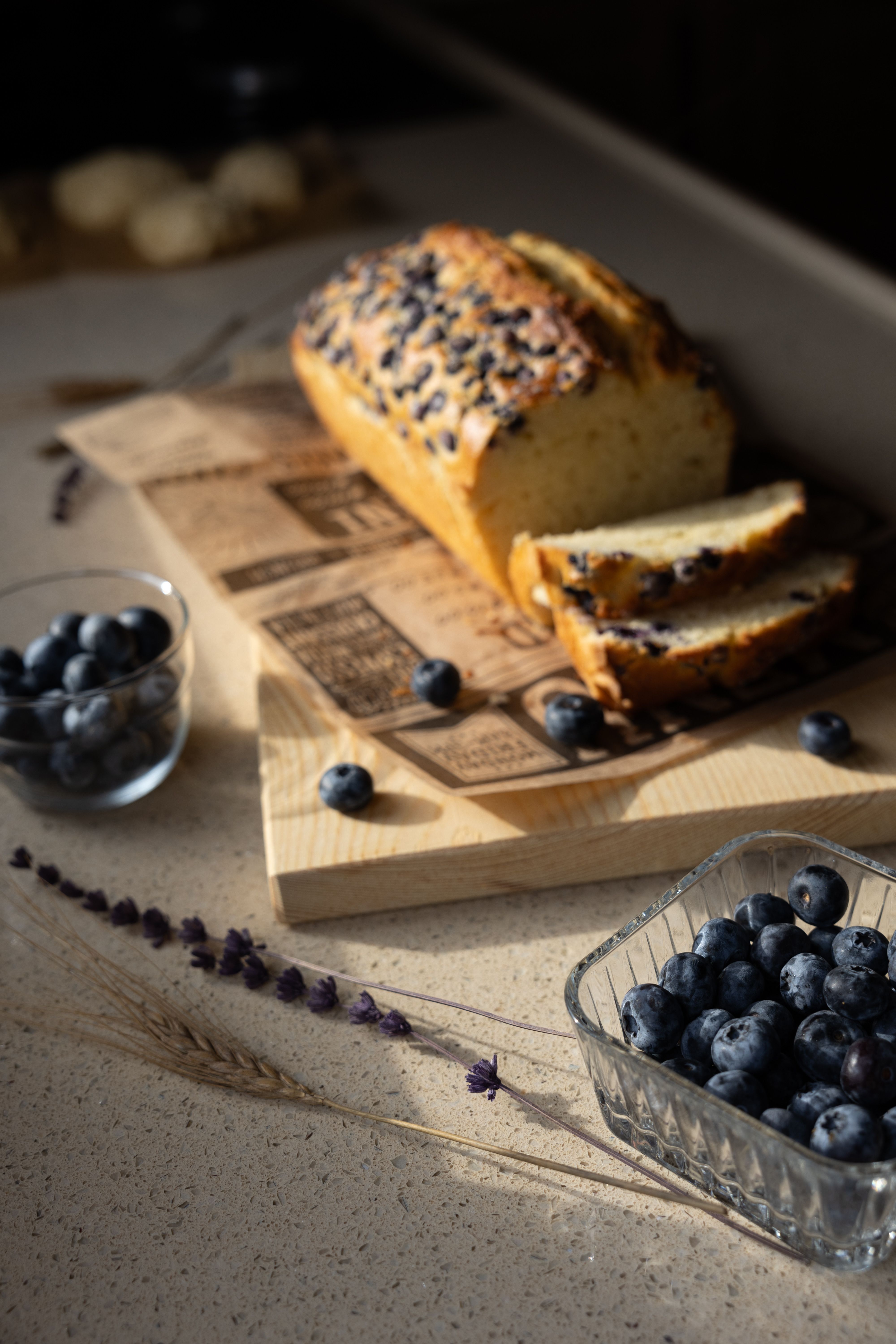Delicious Blueberry Bread with Fresh Ingredients · Free Stock Photo