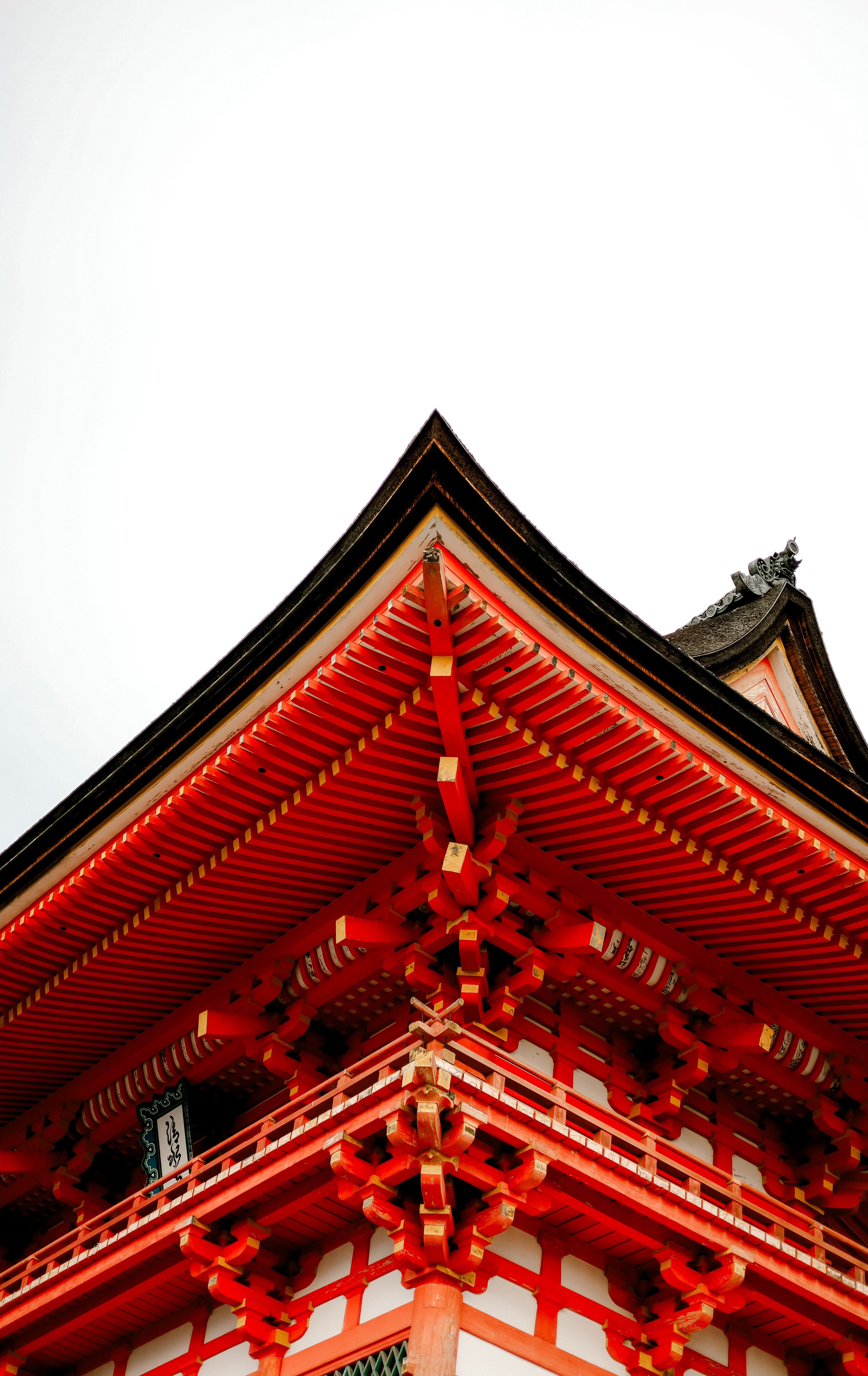 Traditional Japanese Temple Rooftop Architecture · Free Stock Photo