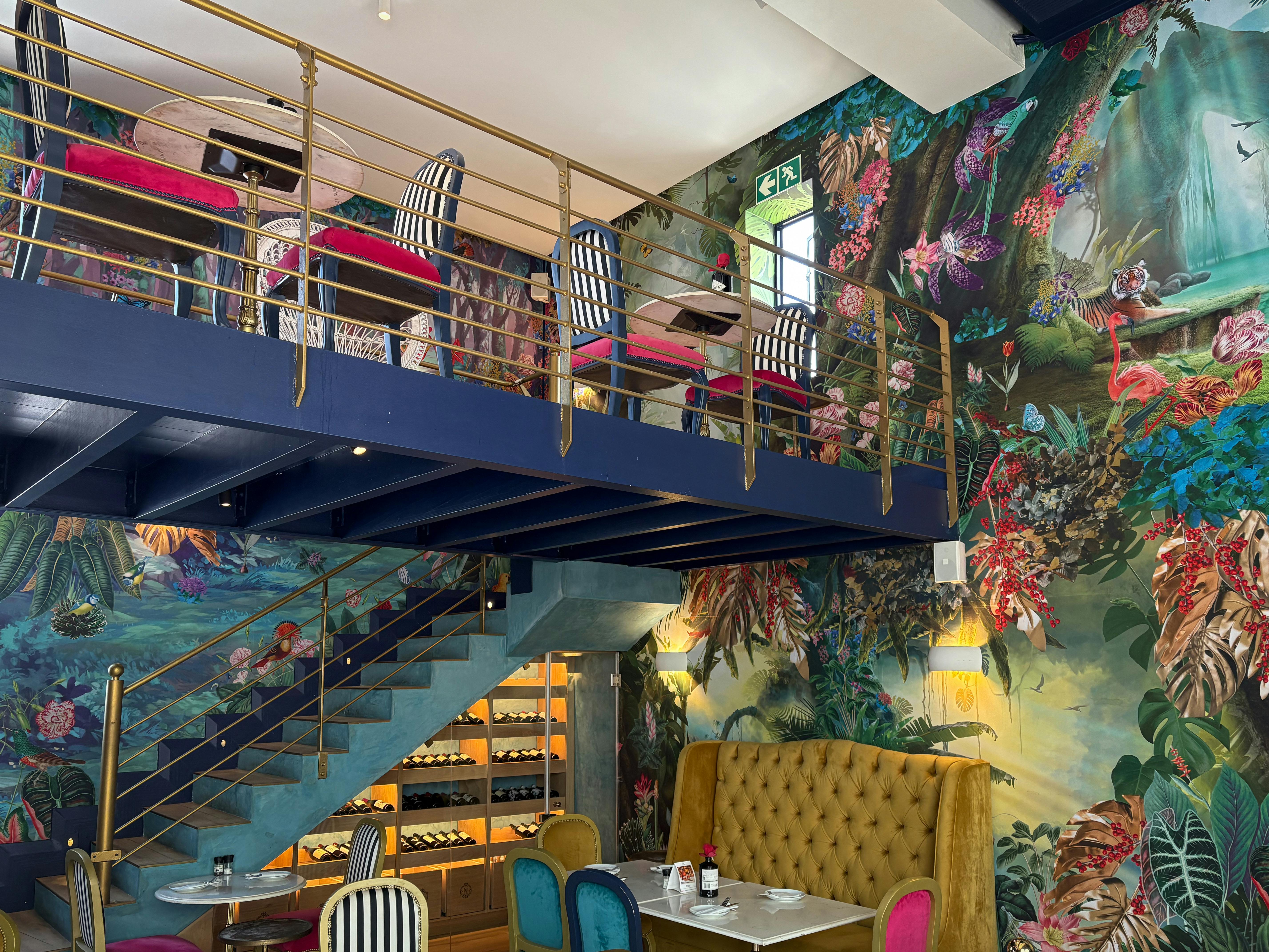 Vibrant Restaurant Interior with Unique Decor · Free Stock Photo