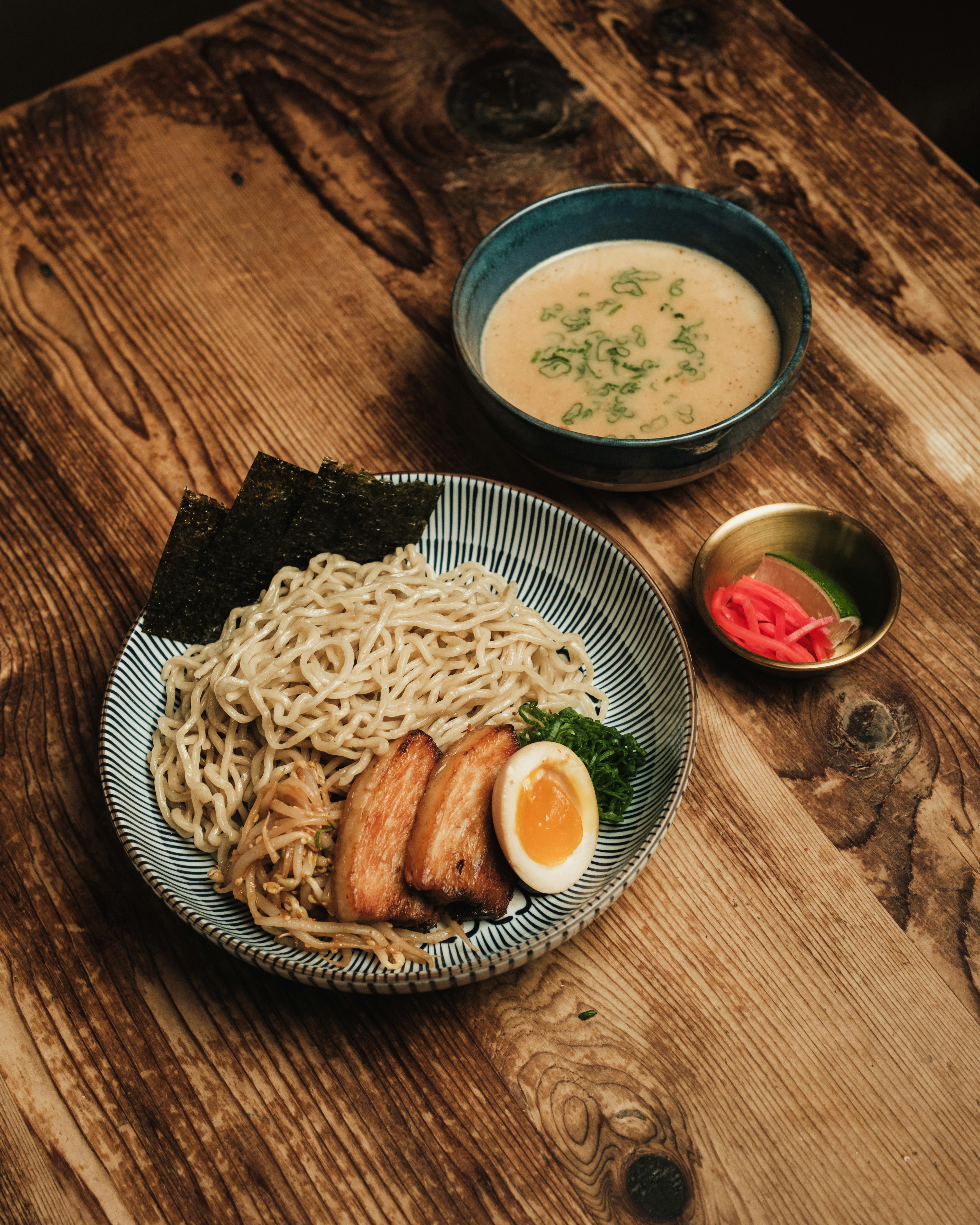 Authentic Tsukemen Ramen with Rich Broth · Free Stock Photo