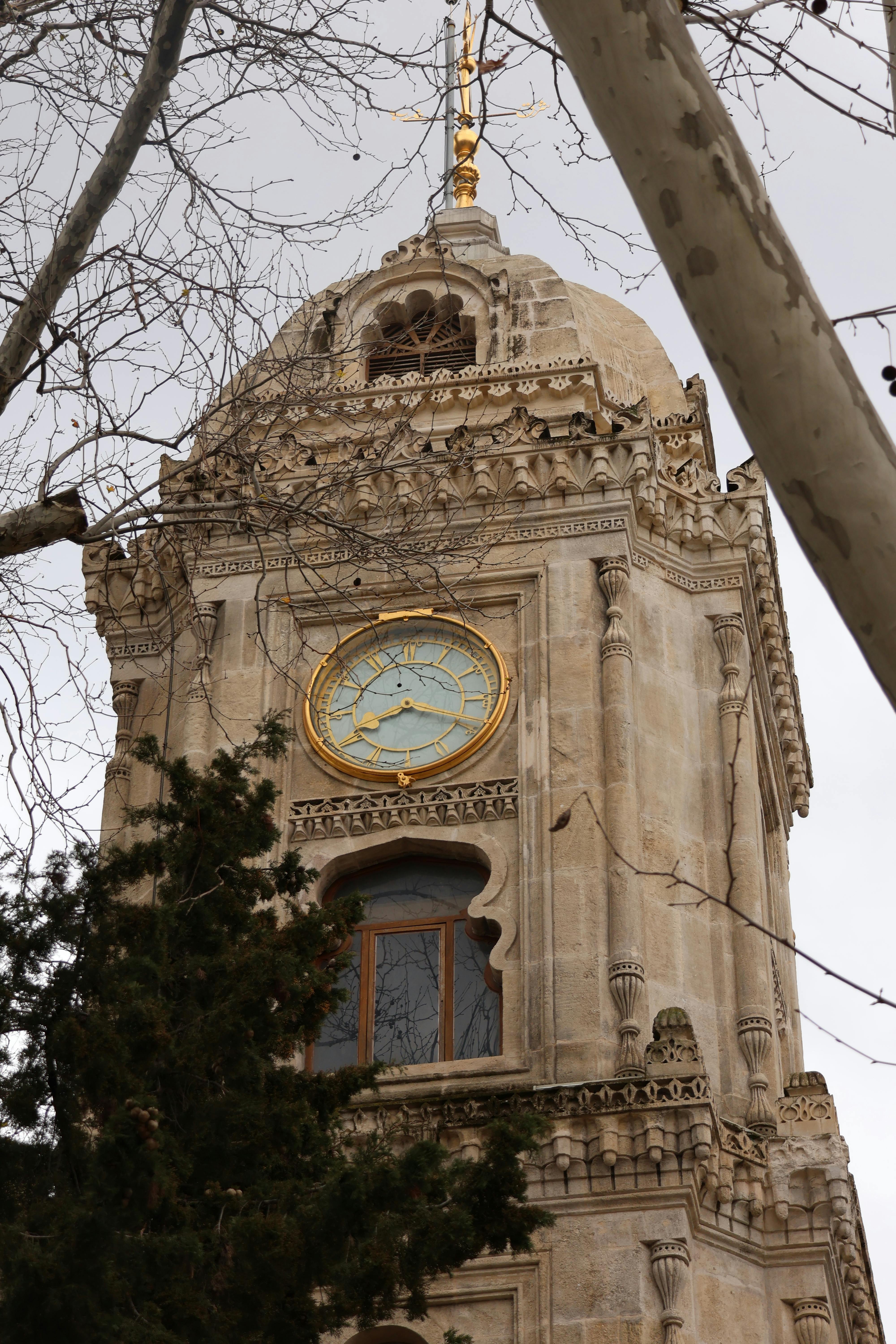 Historic Clock Tower with Intricate Details · Free Stock Photo