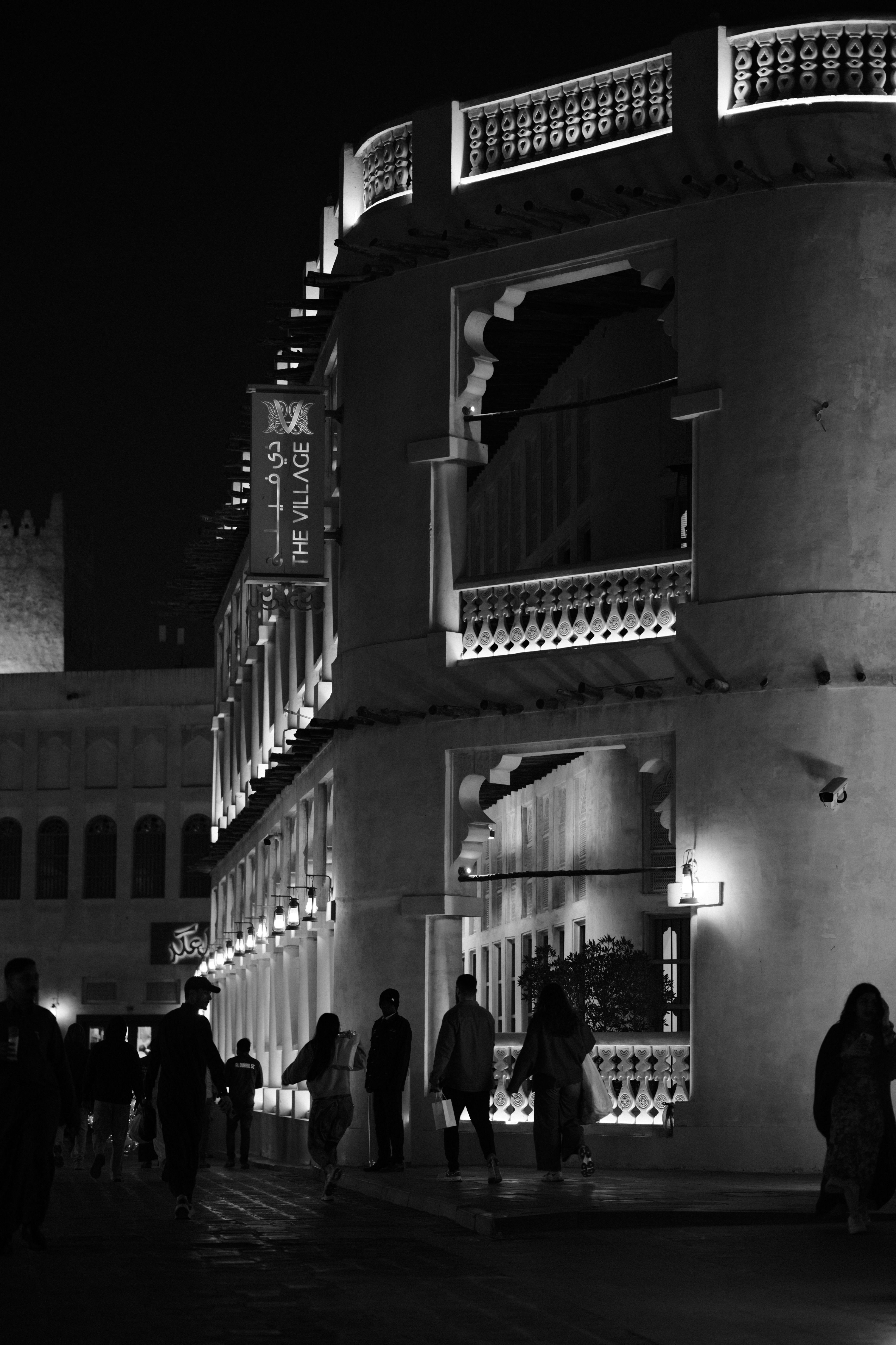 Nighttime Urban Scene in Doha, Qatar · Free Stock Photo
