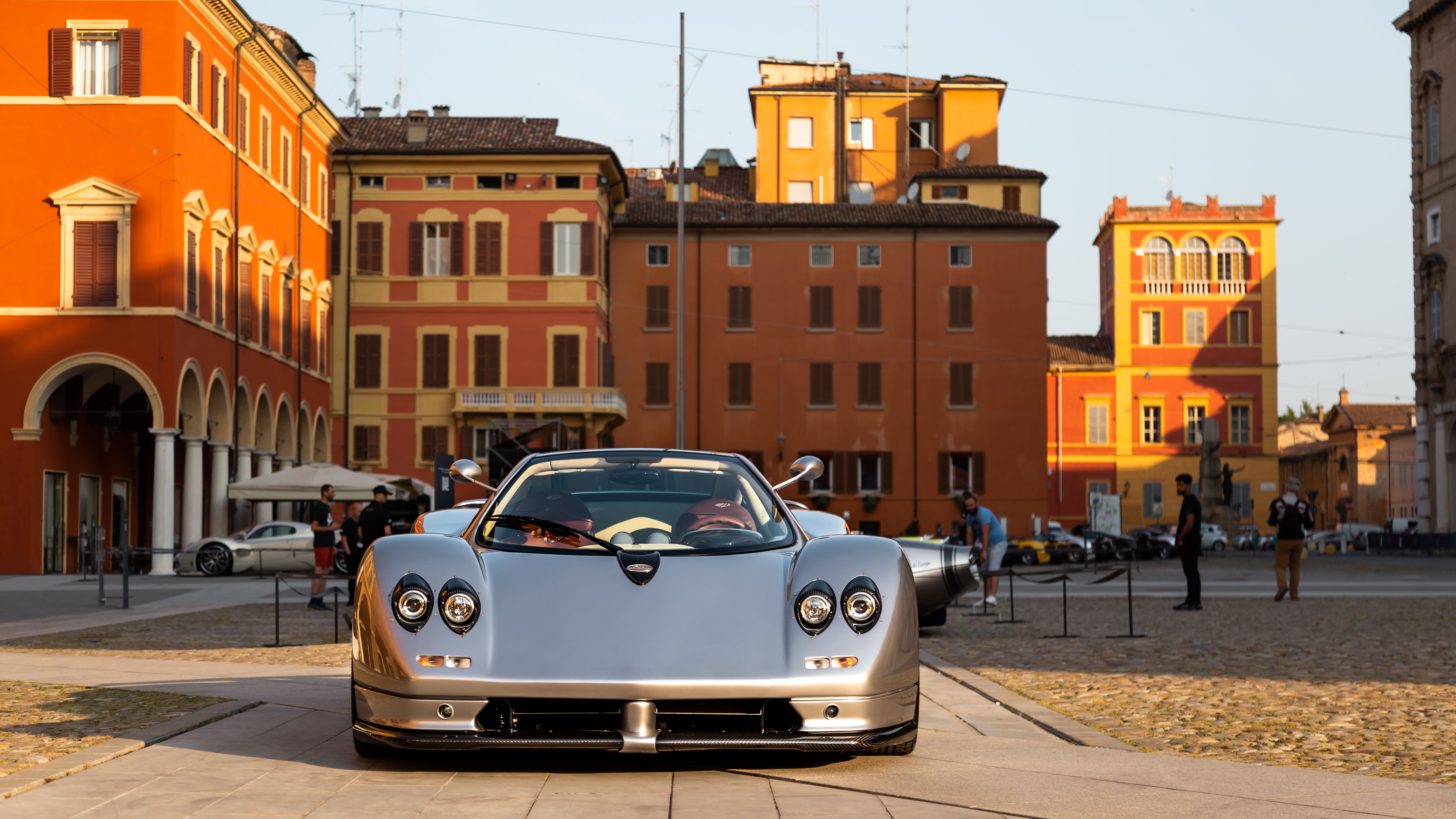 Luxury Sports Car in Italian Urban Setting · Free Stock Photo