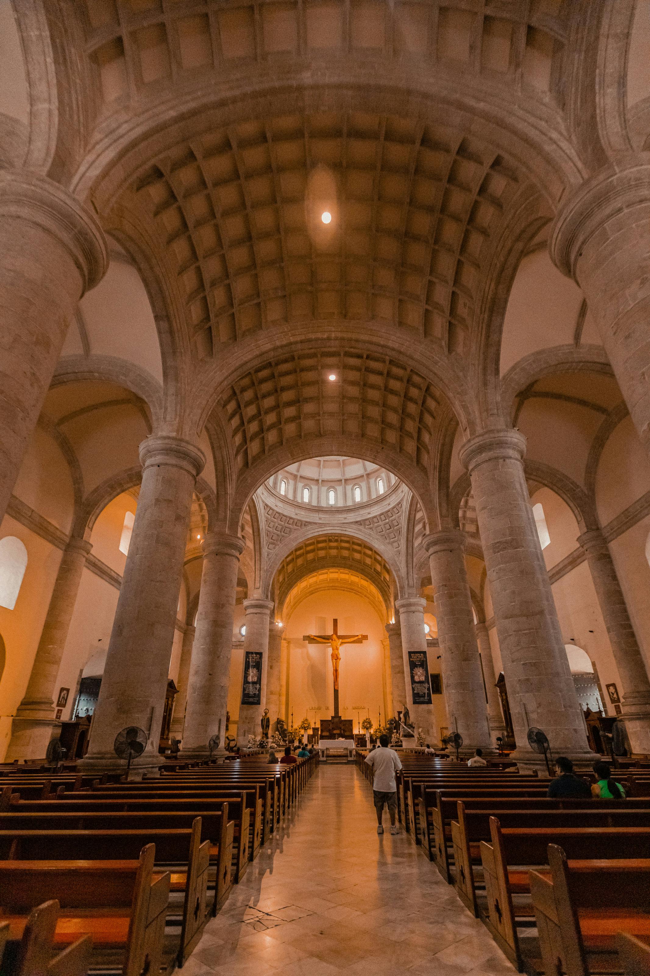 Stately Interior of Cathedral in Mérida, Mexico · Free Stock Photo