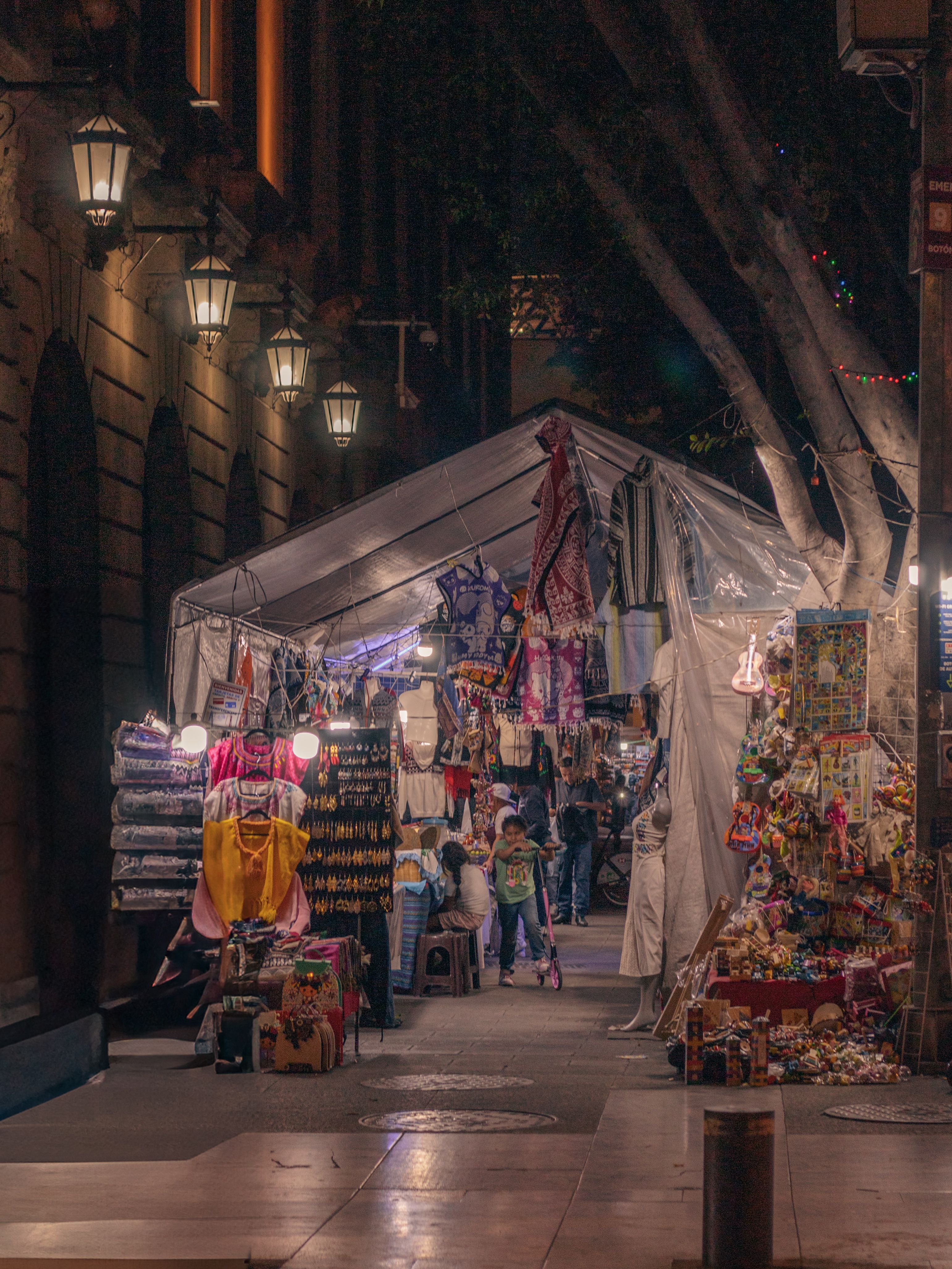 Vibrant Night Market Scene in the City · Free Stock Photo