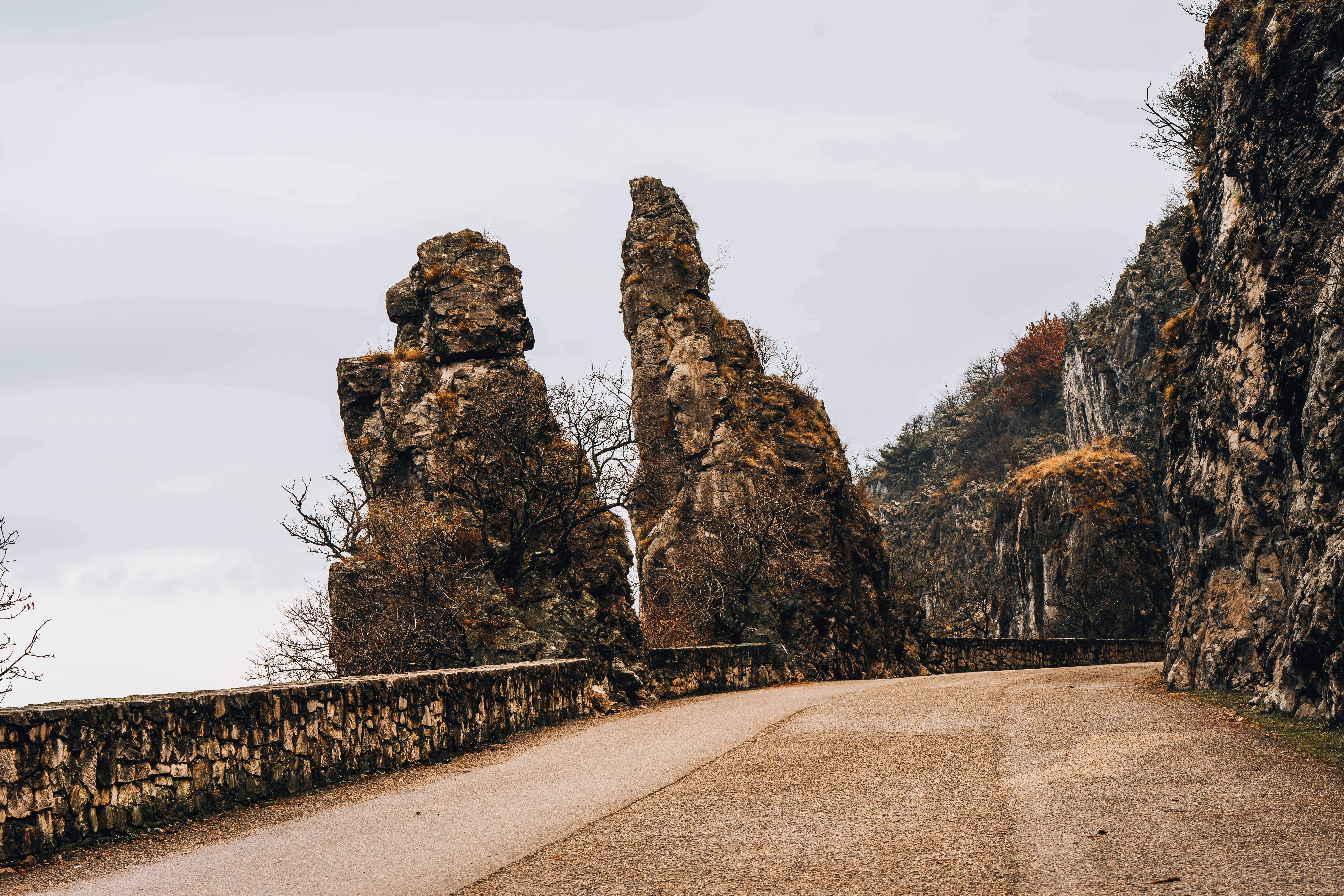 Scenic Rock Formations on Mountain Road in Italy · Free Stock Photo