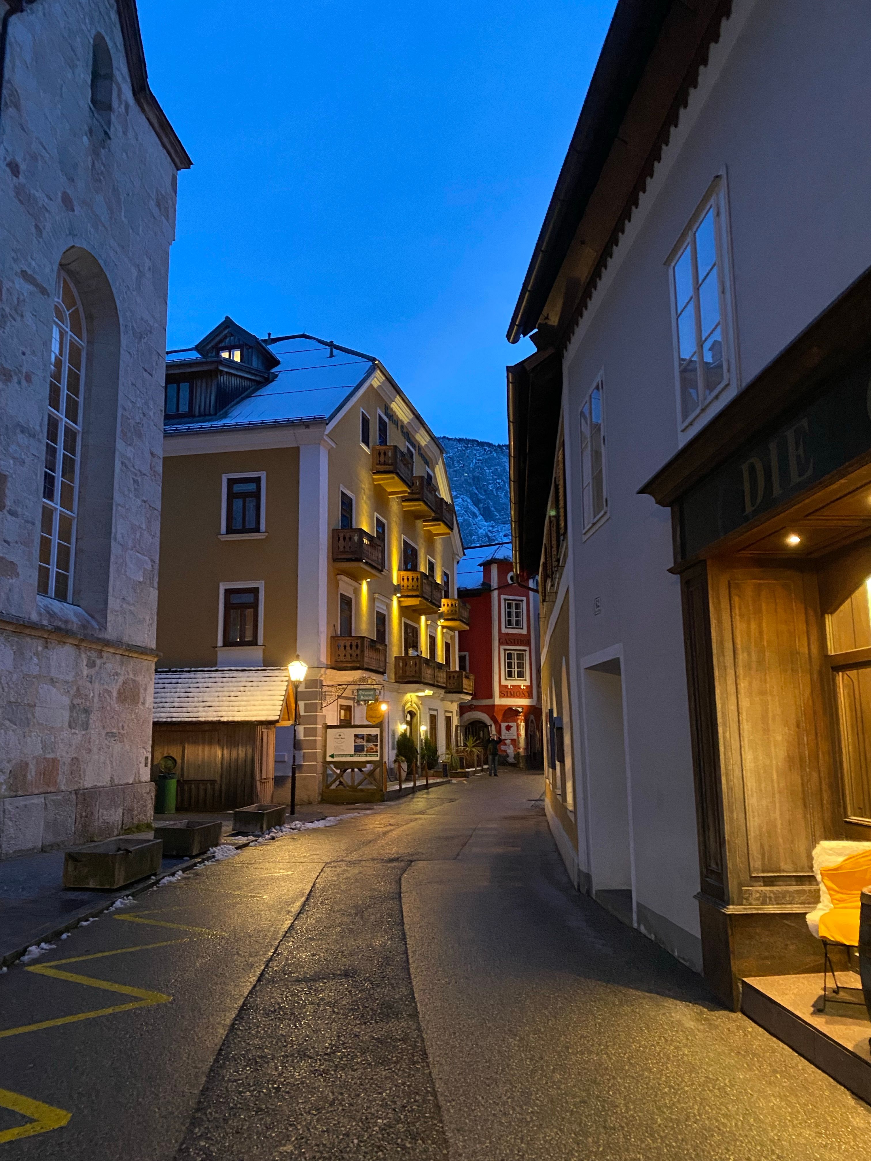 Charming Evening Street in European Village · Free Stock Photo