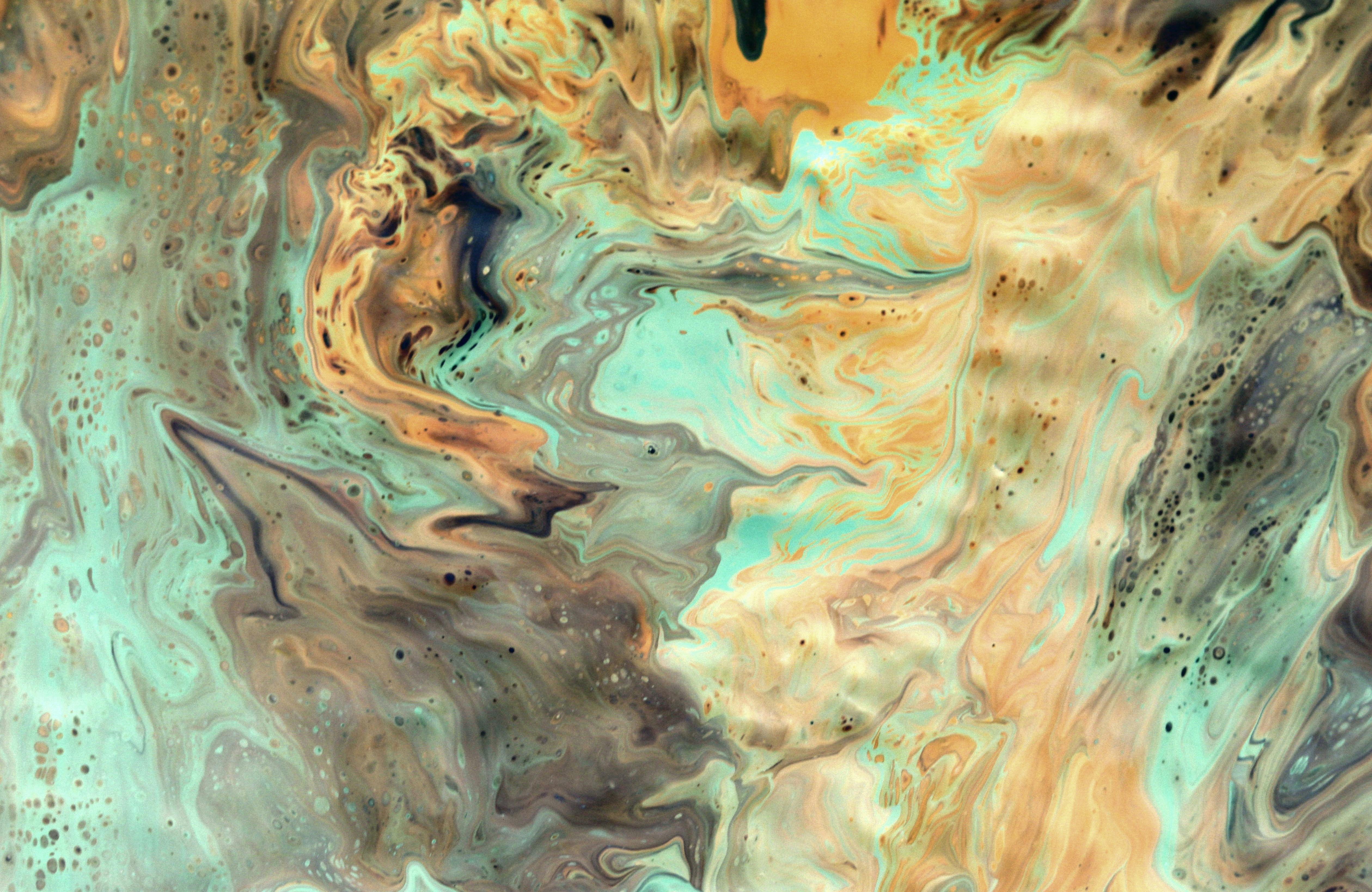 Abstract Fluid Art with Earth Tones · Free Stock Photo