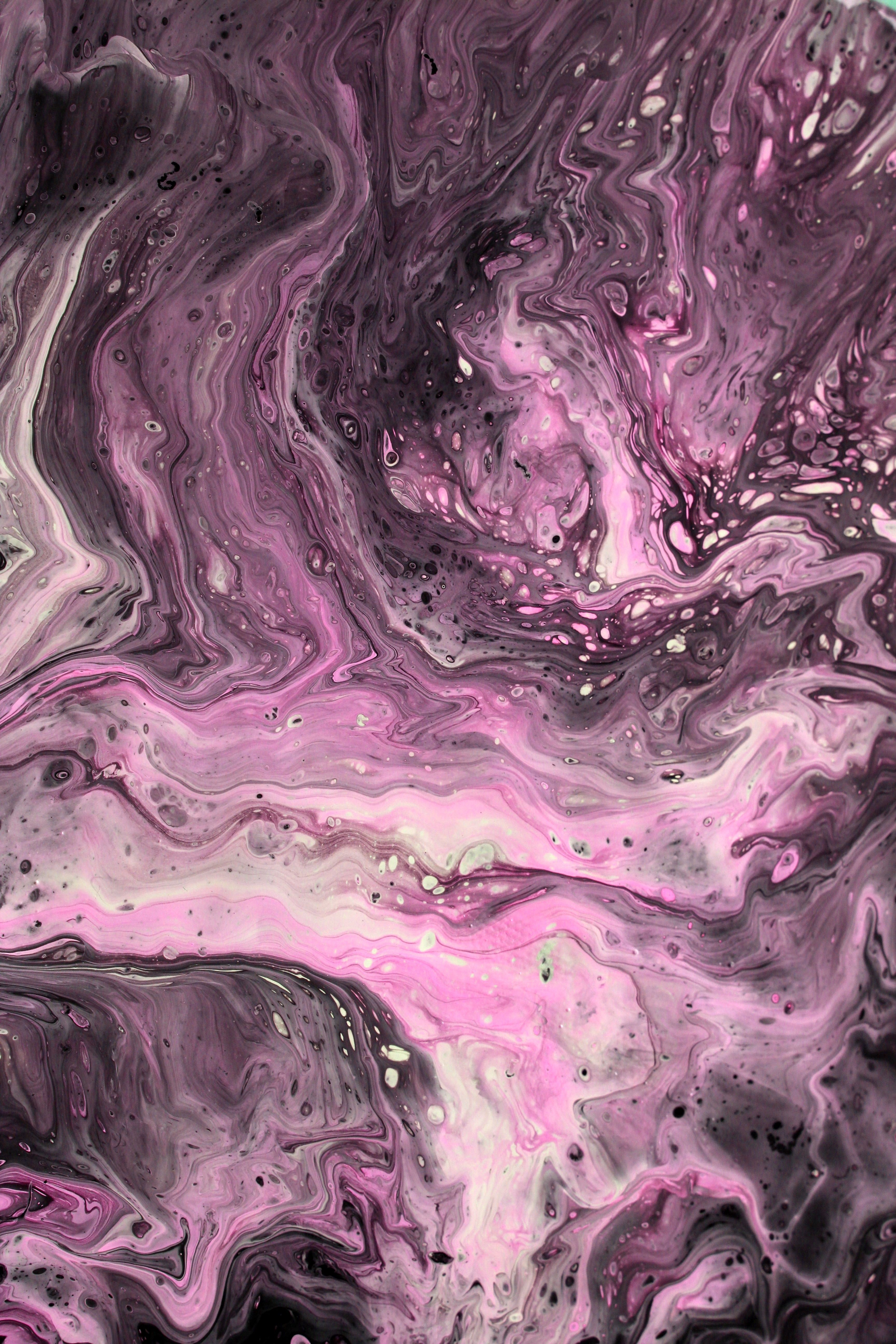 Abstract Pink and Black Marbled Art Texture · Free Stock Photo