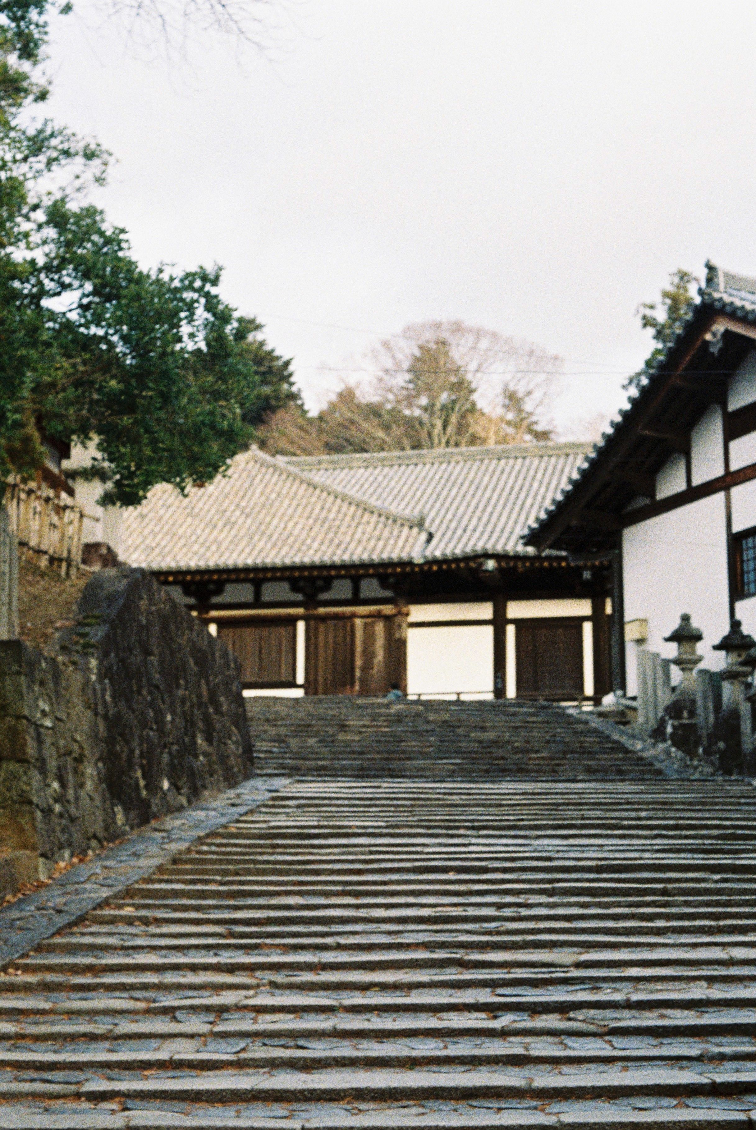 Traditional Japanese Temple Steps in Osaka · Free Stock Photo