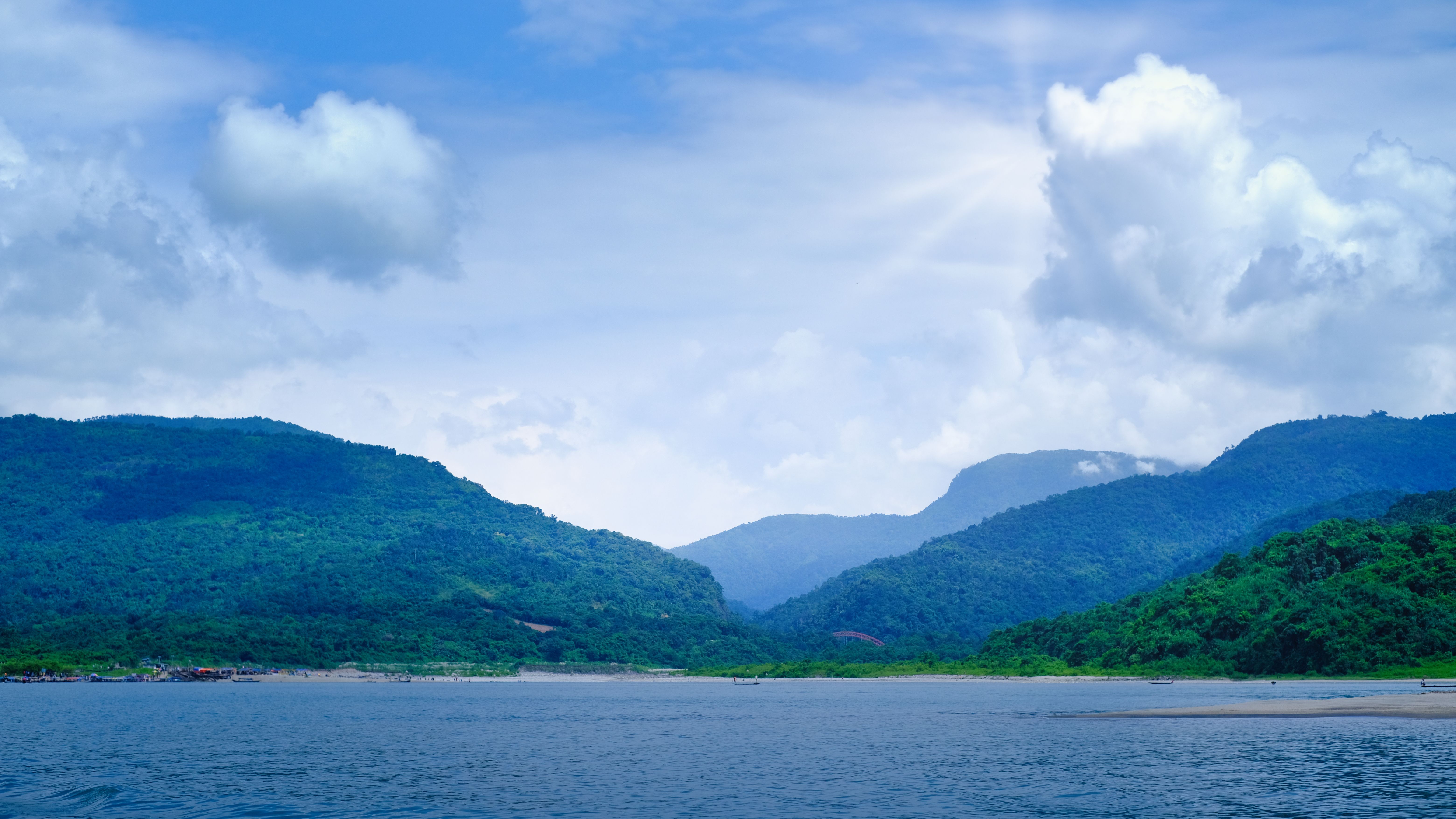 Tranquil Landscape of Sylhet's Hills and Water · Free Stock Photo