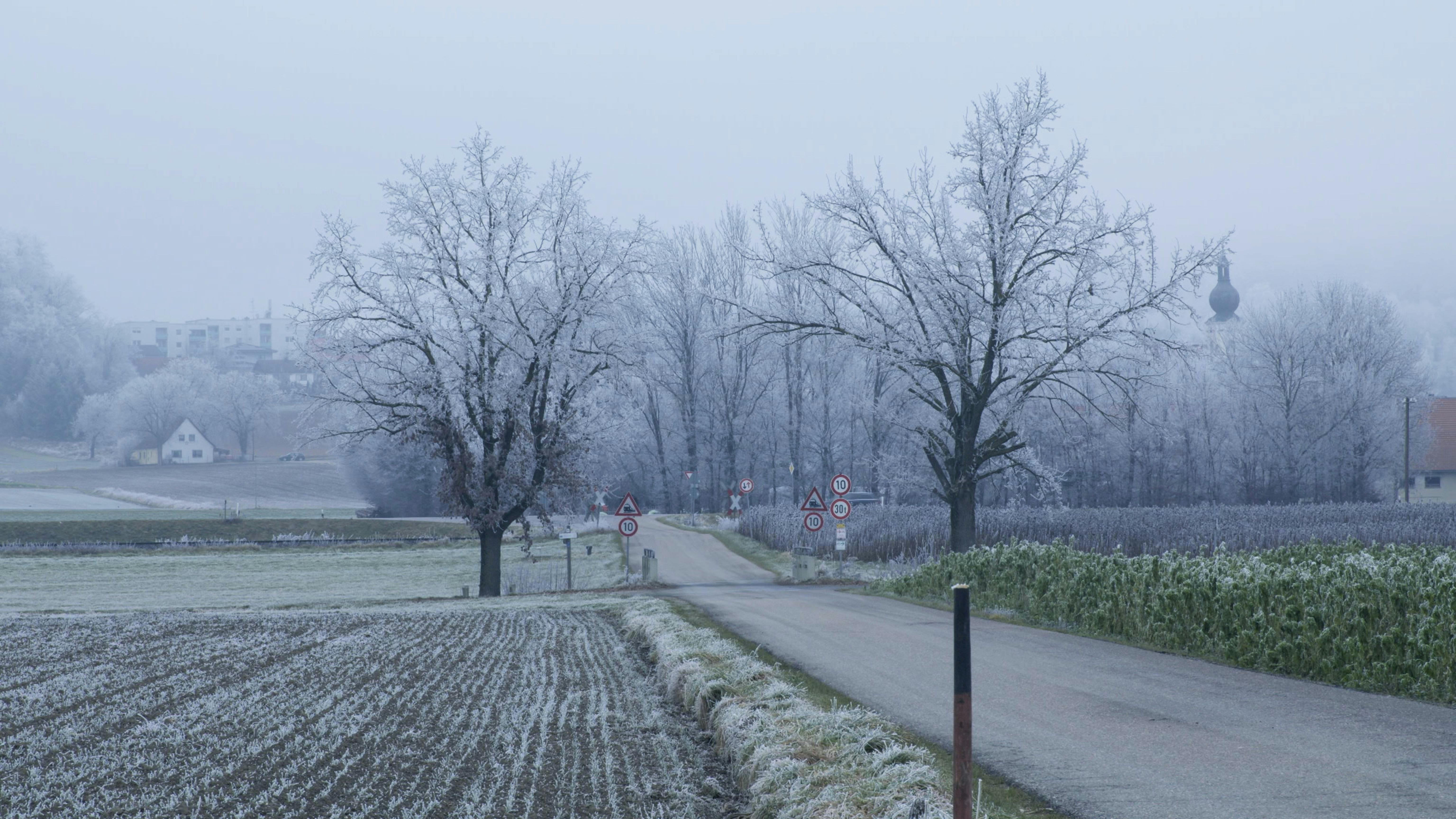 Frosty Winter Scene in Metten, Bavaria · Free Stock Photo