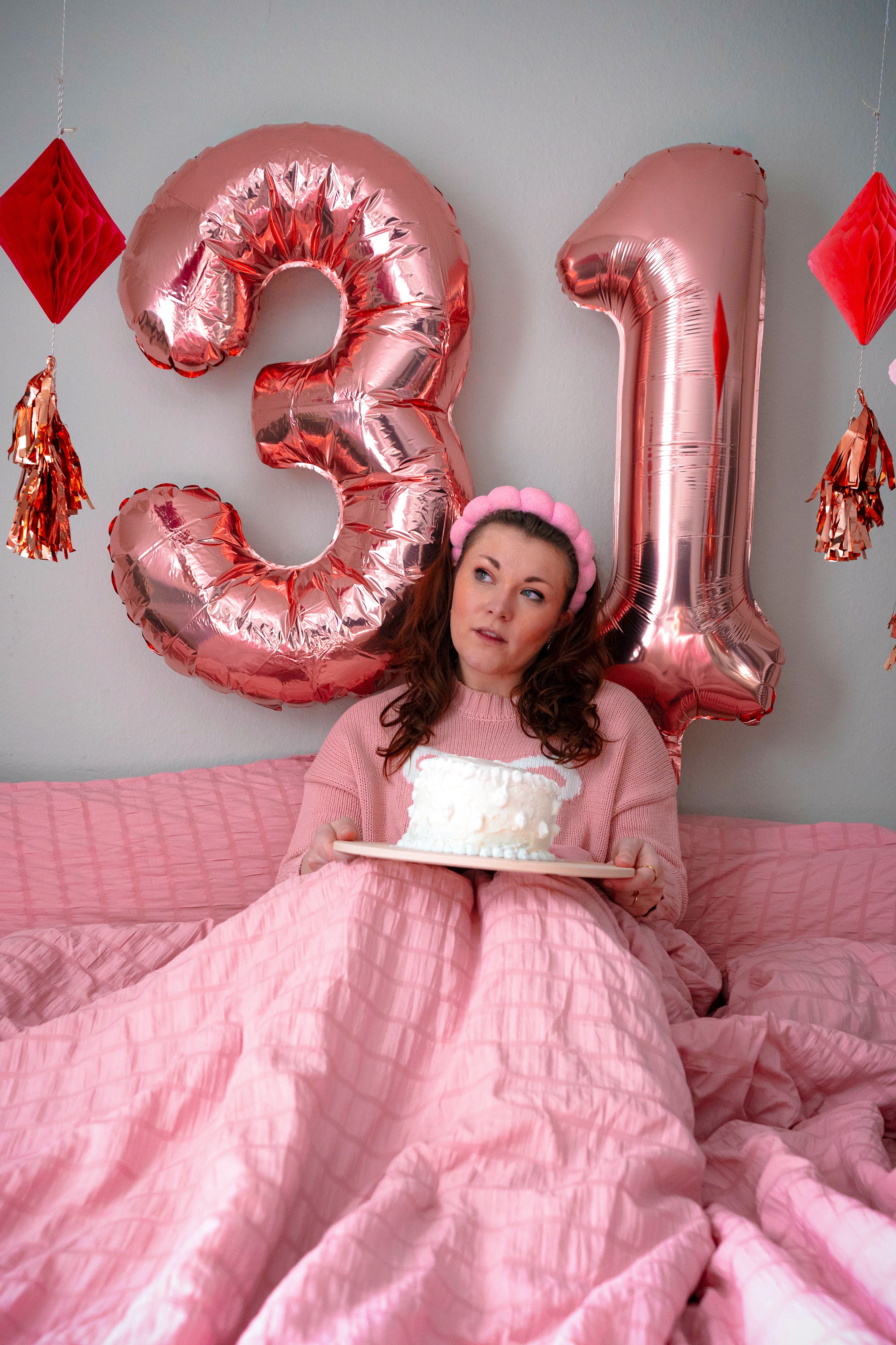 Woman Celebrating 31st Birthday with Cake · Free Stock Photo