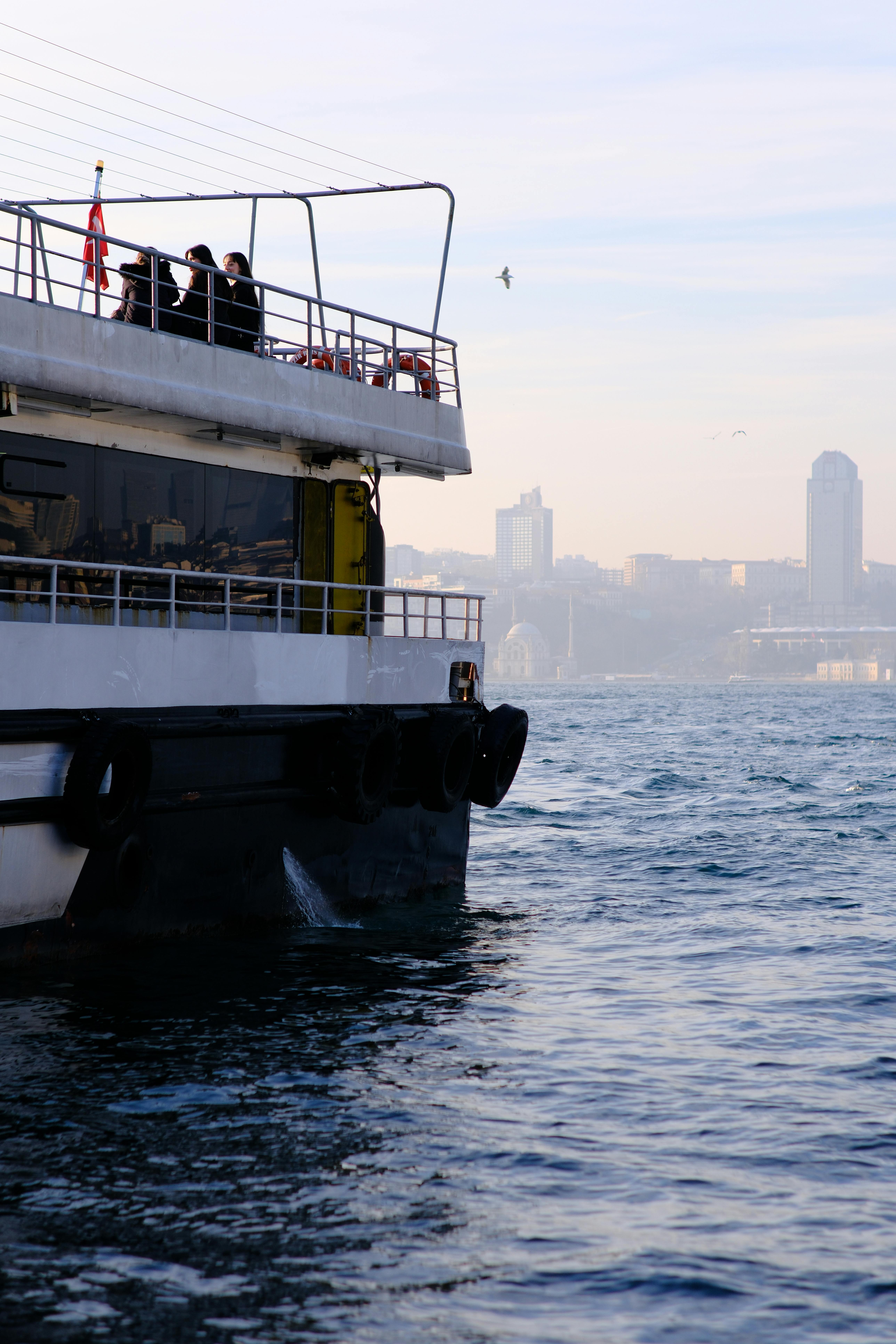 Serene Bosphorus Ferry Ride at Dusk · Free Stock Photo