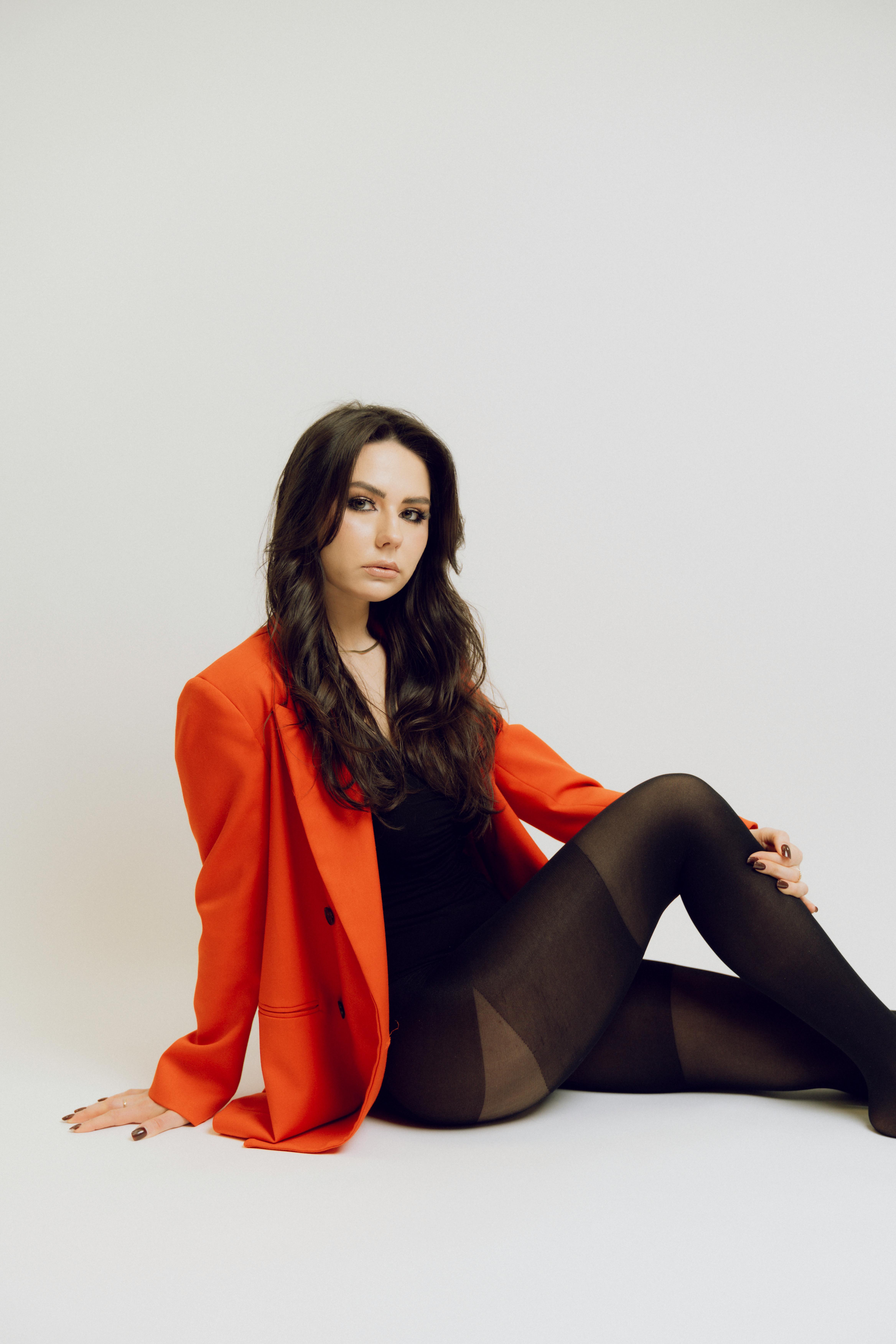 Stylish Woman in Red Jacket Portrait · Free Stock Photo