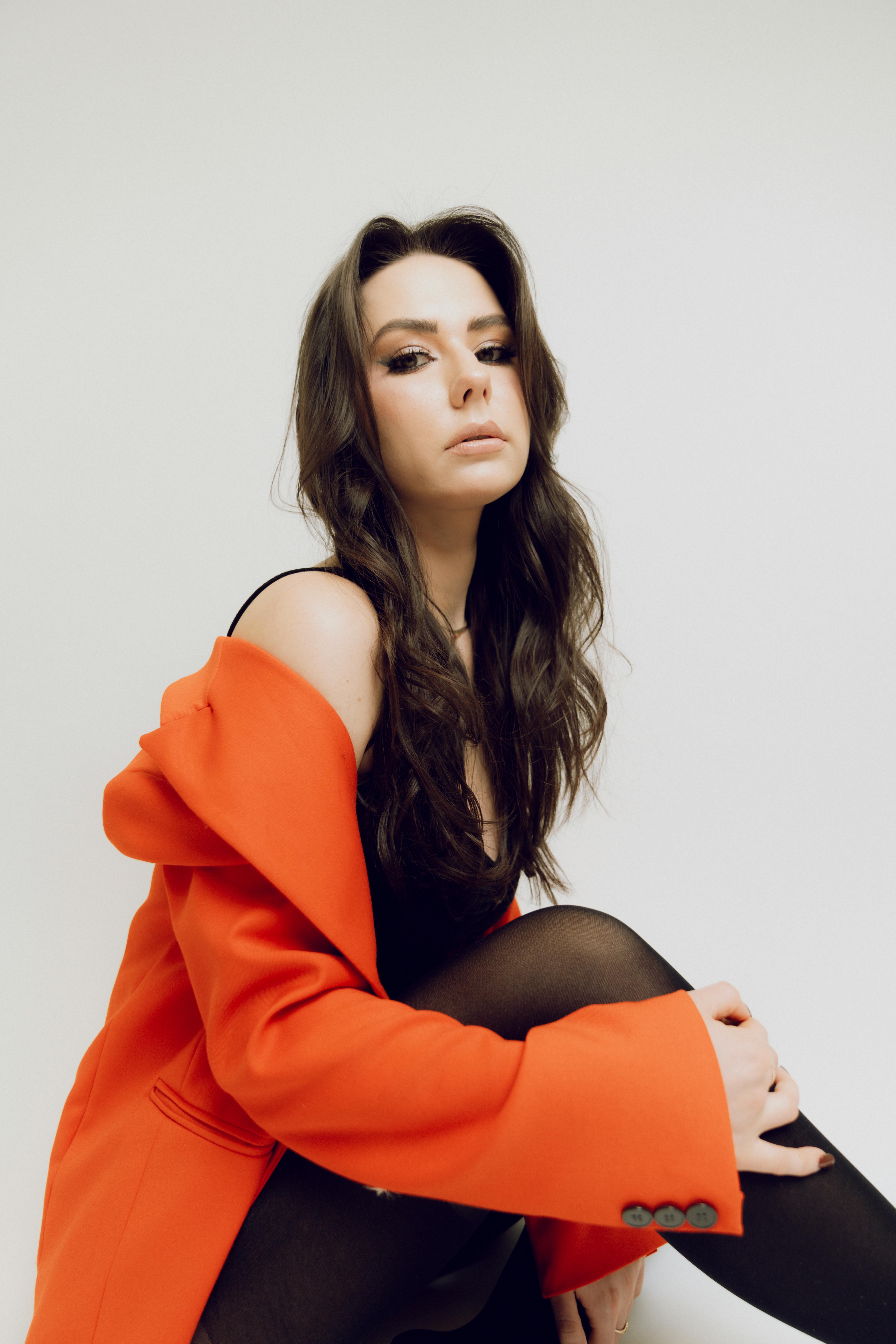 Stylish Woman in Red Jacket Portrait · Free Stock Photo