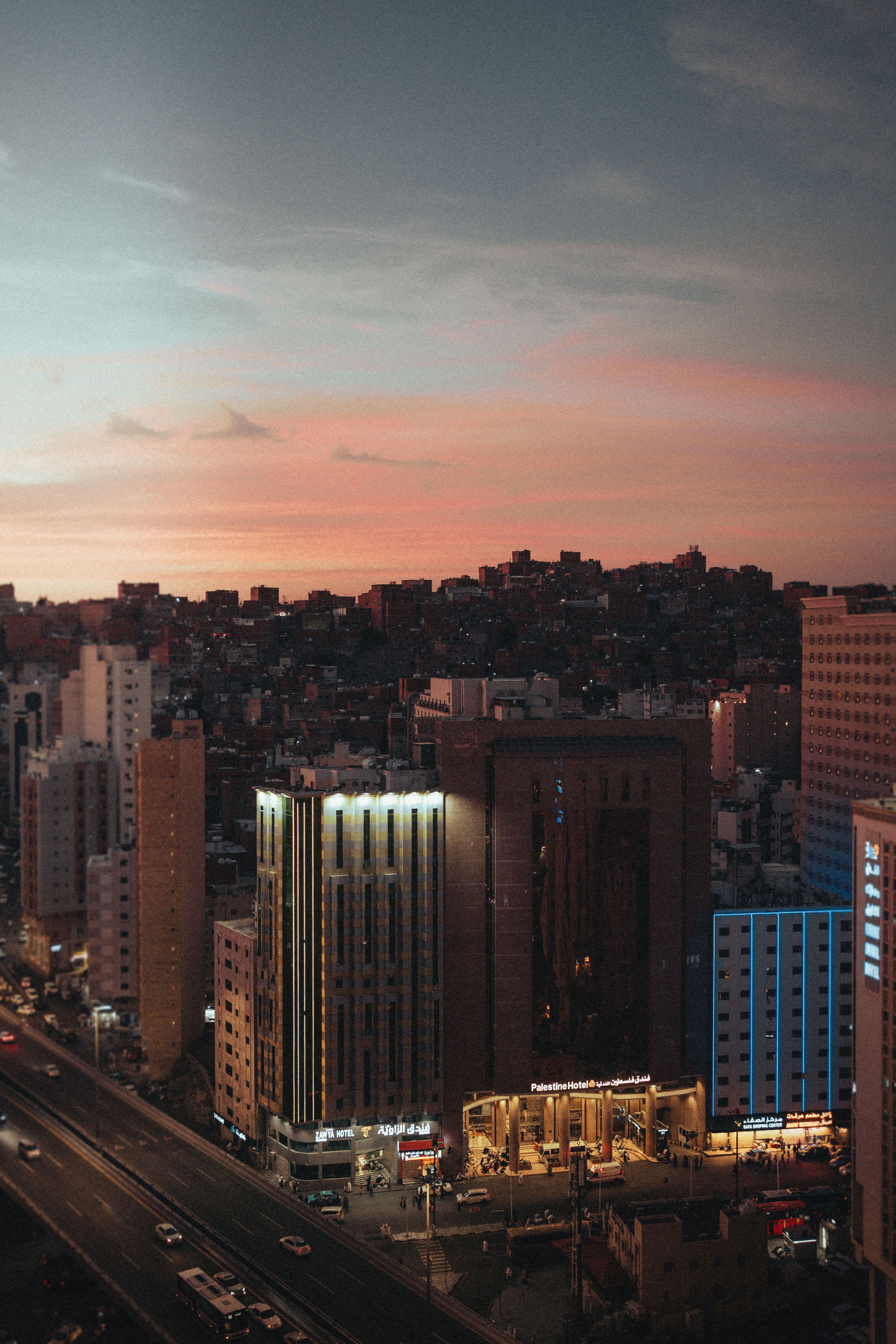 Stunning Cityscape at Sunset in Middle Eastern City · Free Stock Photo
