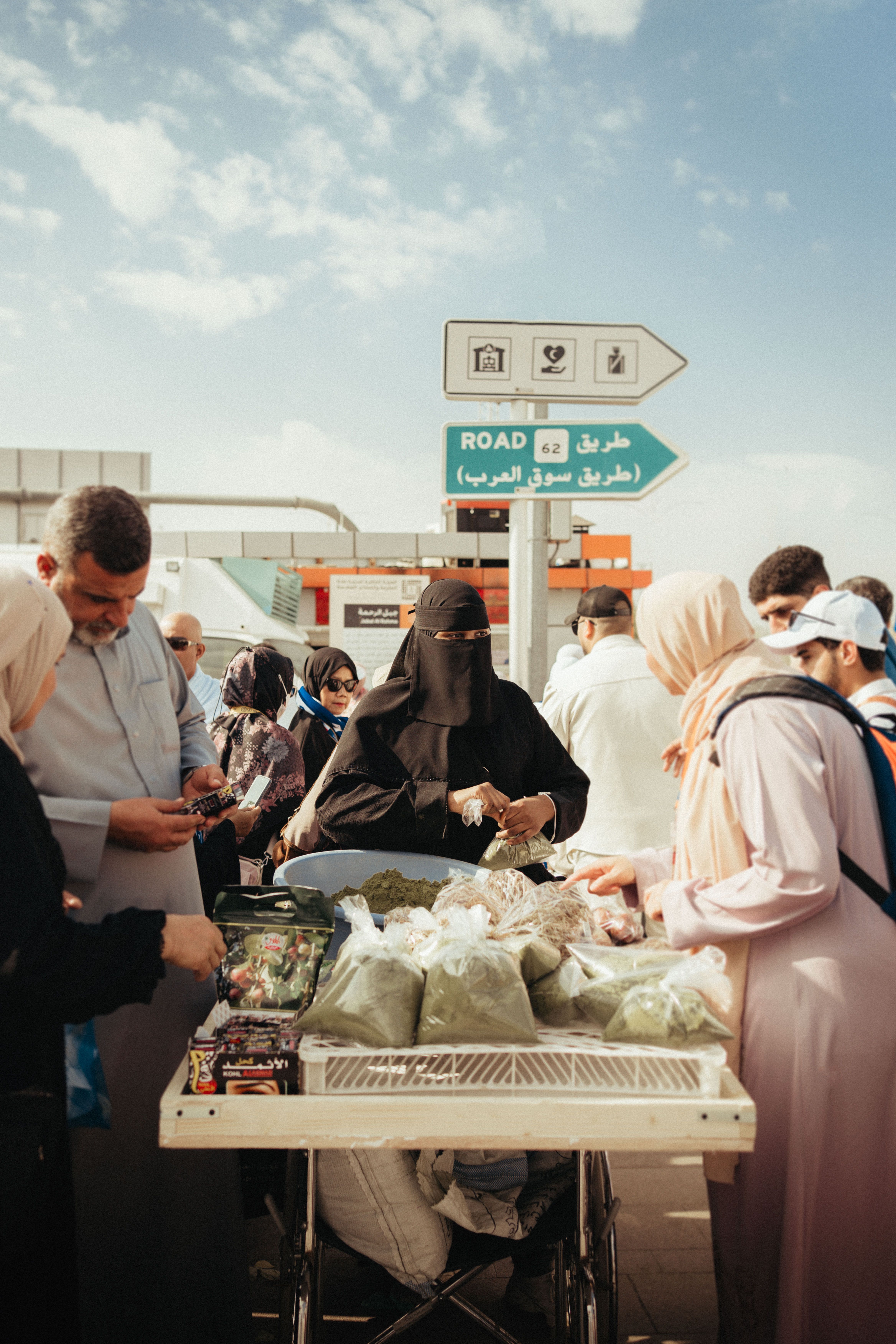 Busy Middle Eastern Outdoor Market Scene · Free Stock Photo