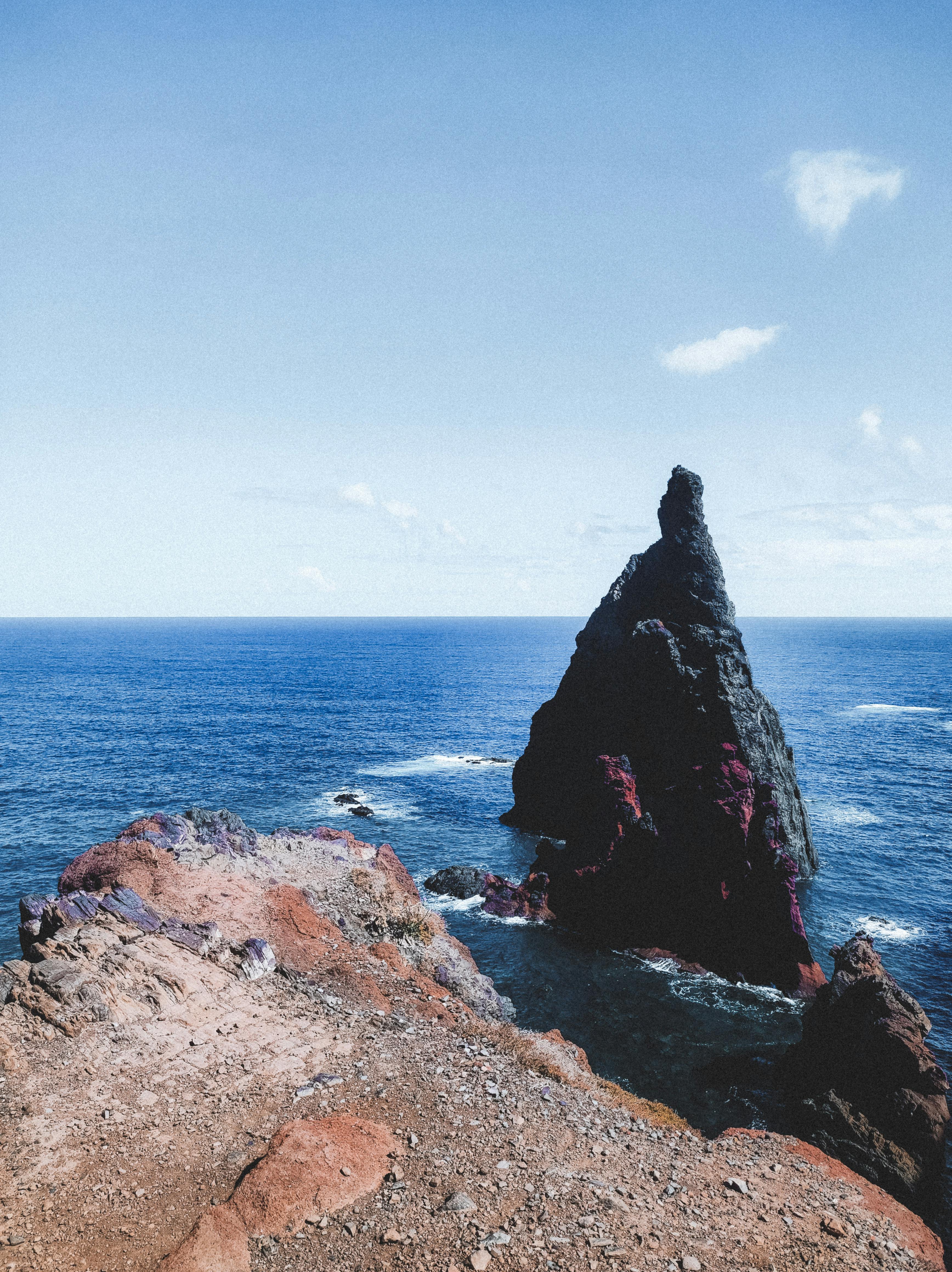 Dramatic Ocean Rock Formation and Cliff View · Free Stock Photo