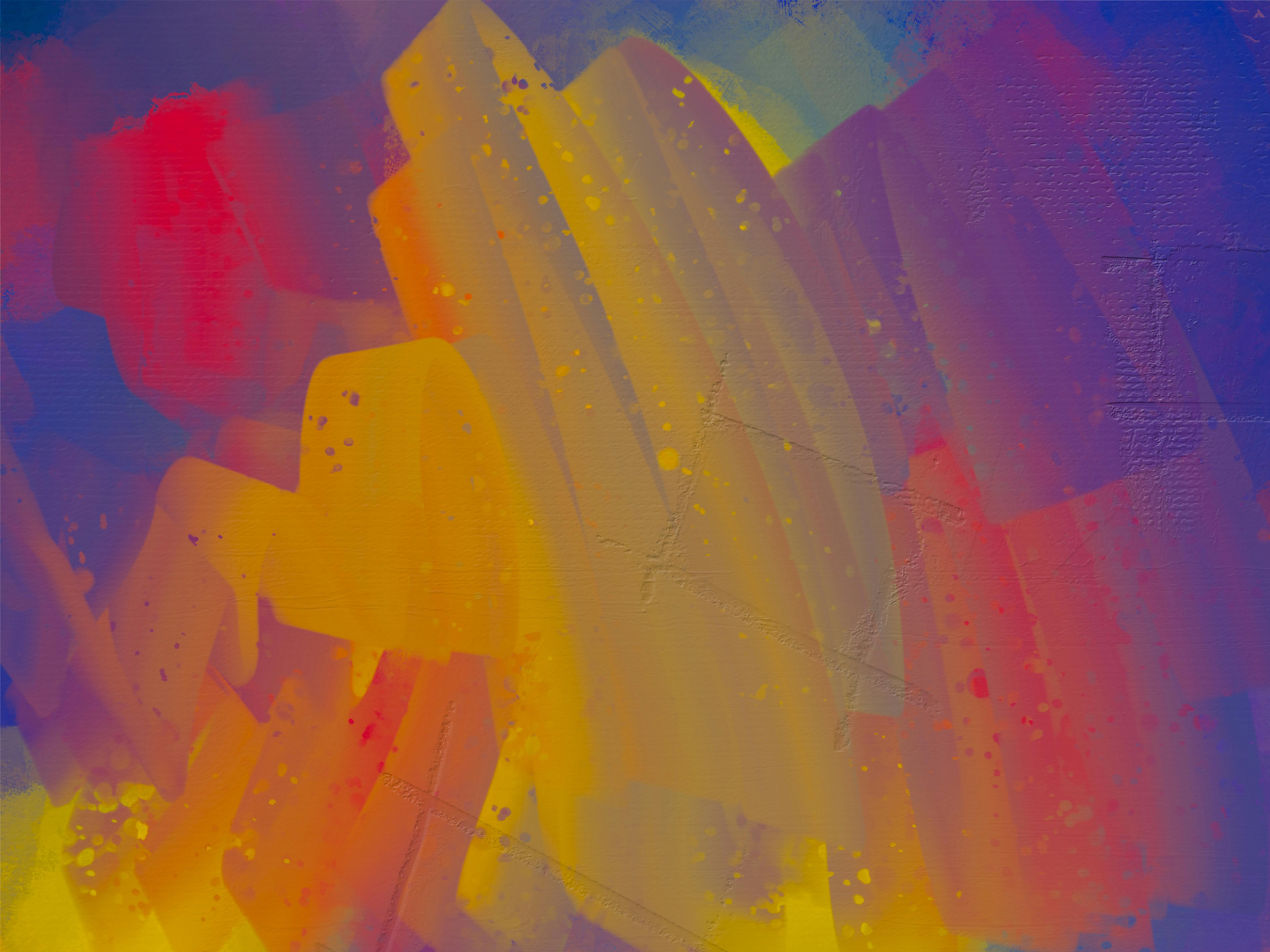 Vibrant Abstract Expressionist Digital Painting · Free Stock Photo