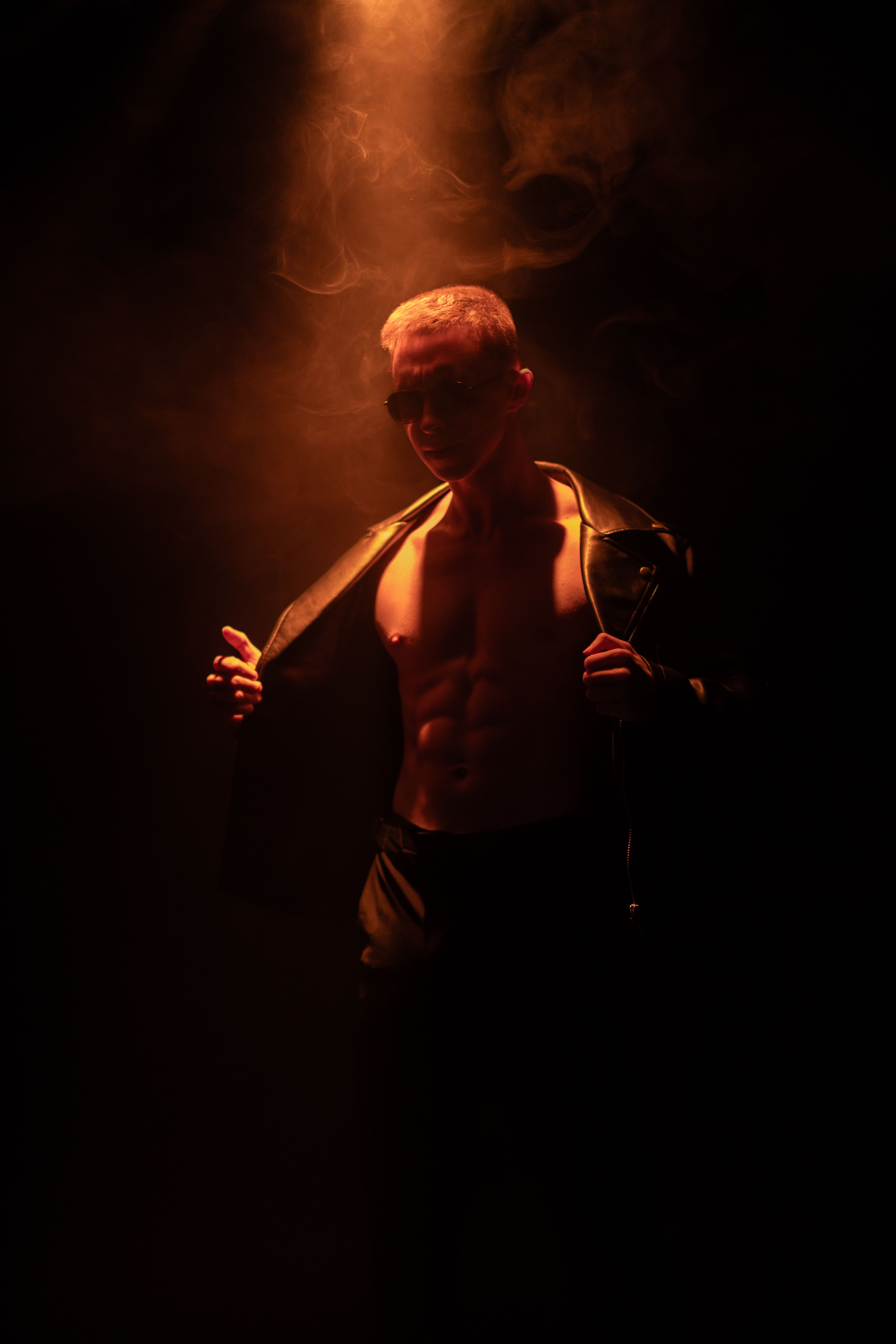 Moody Male Portrait with Dramatic Lighting · Free Stock Photo