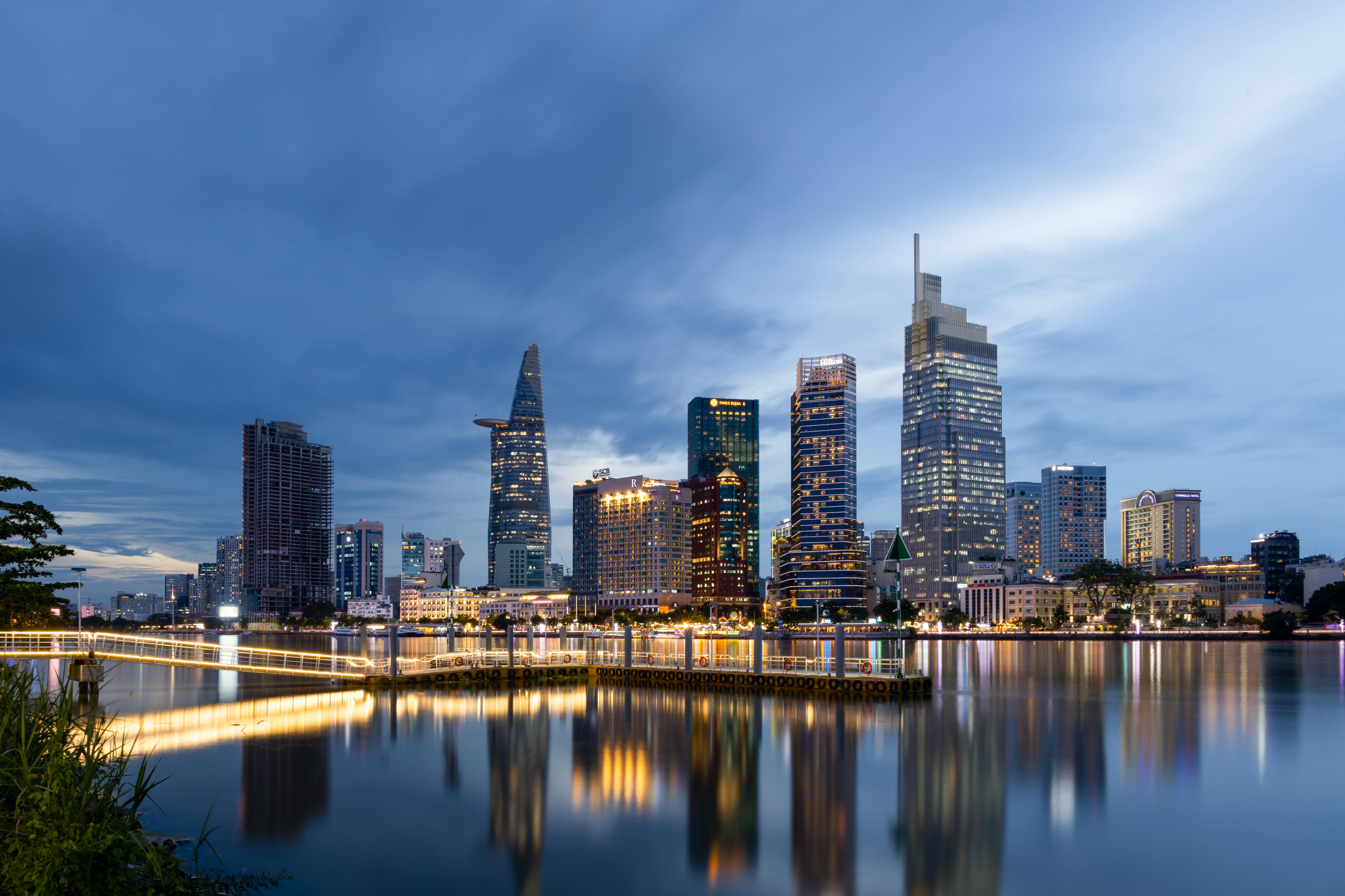 Stunning Ho Chi Minh City Skyline at Dusk · Free Stock Photo