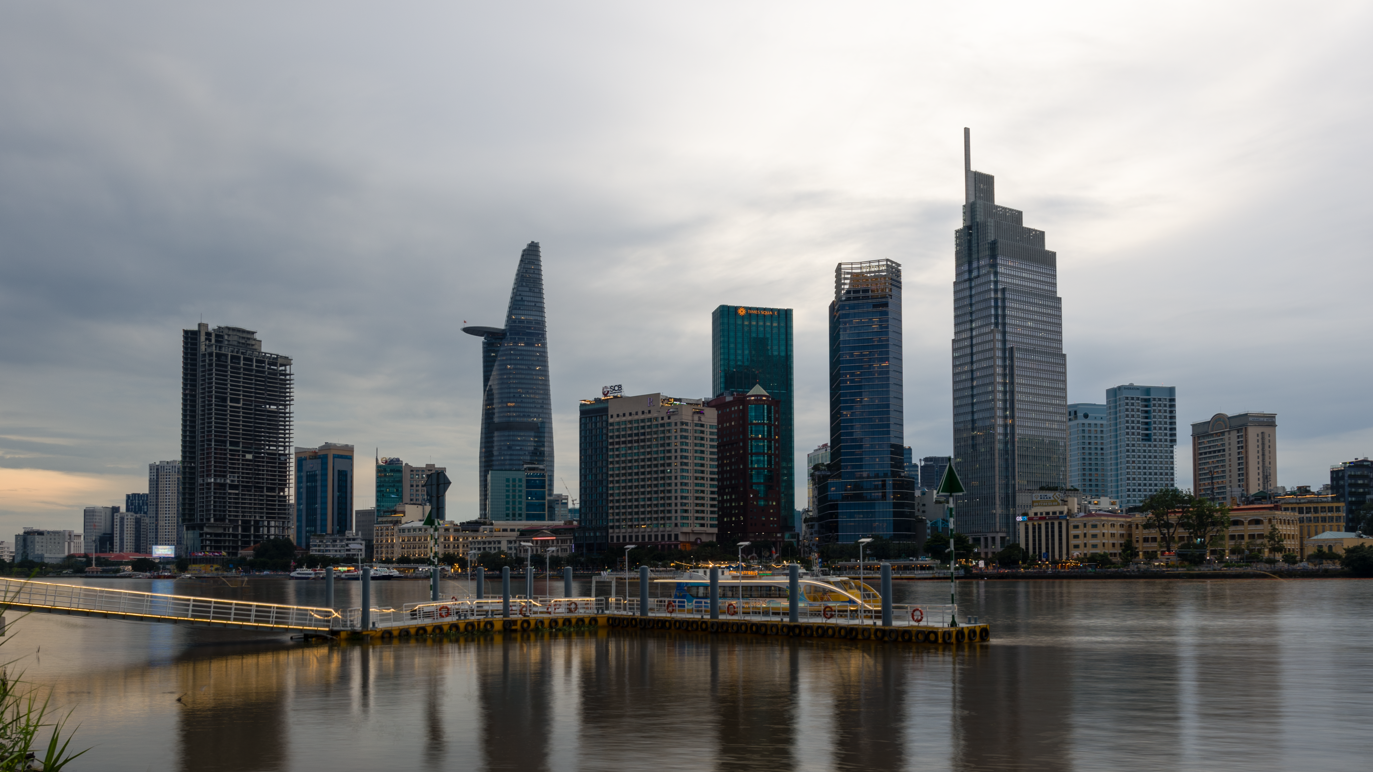 Vietnam Ho Chi Minh City Skyline at Dusk · Free Stock Photo