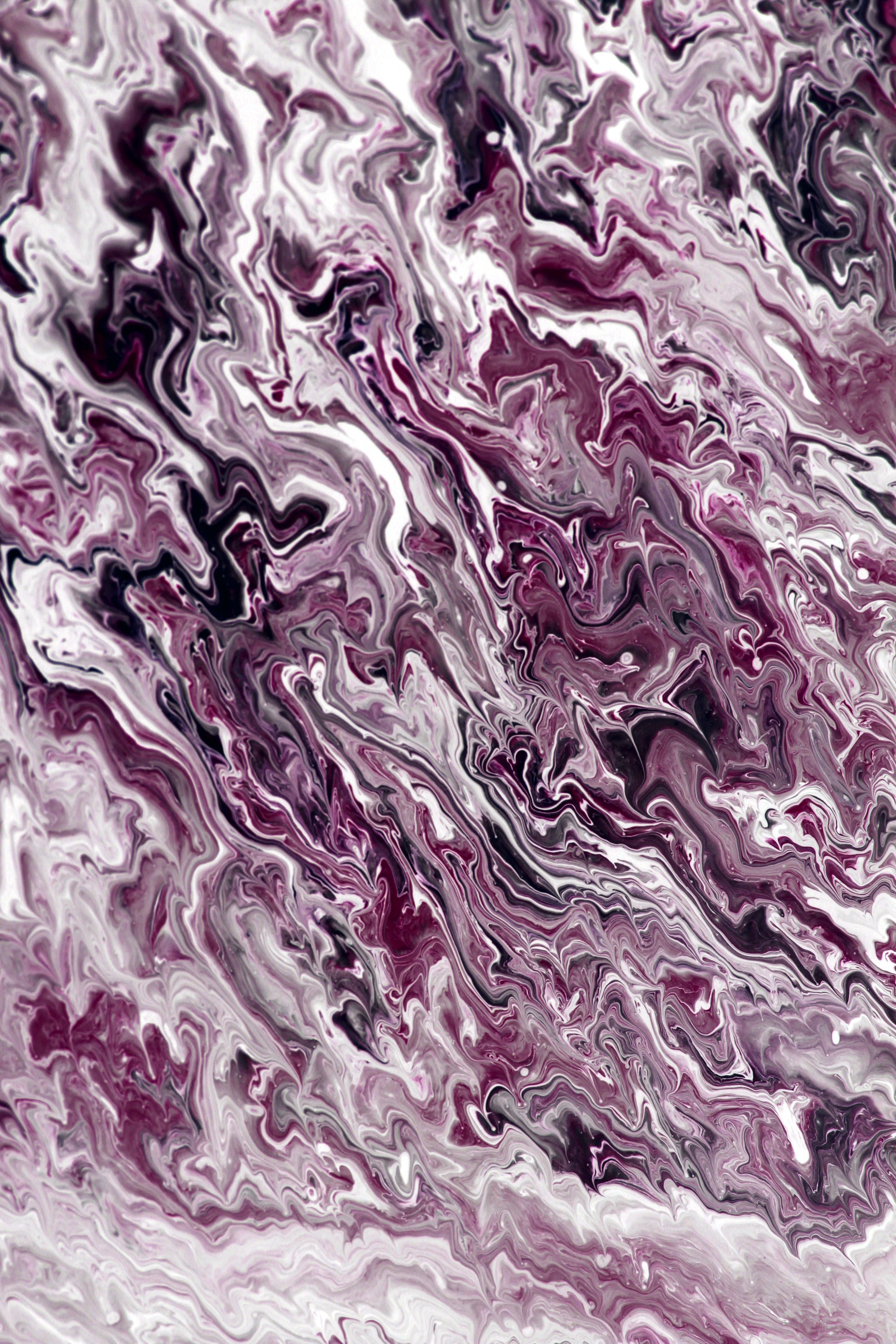 Vibrant Abstract Marble Effect Painting · Free Stock Photo