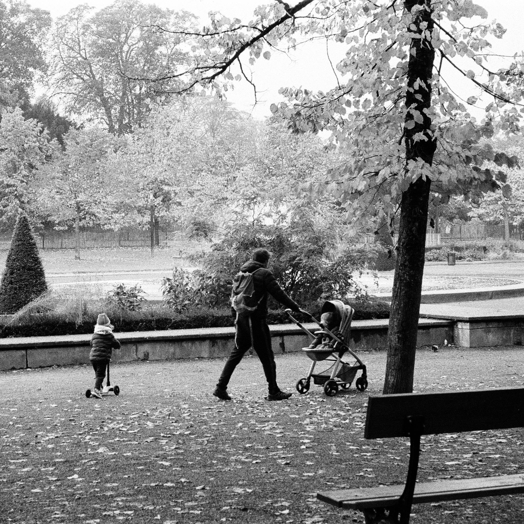 Family Stroll in Metz Park during Fall · Free Stock Photo