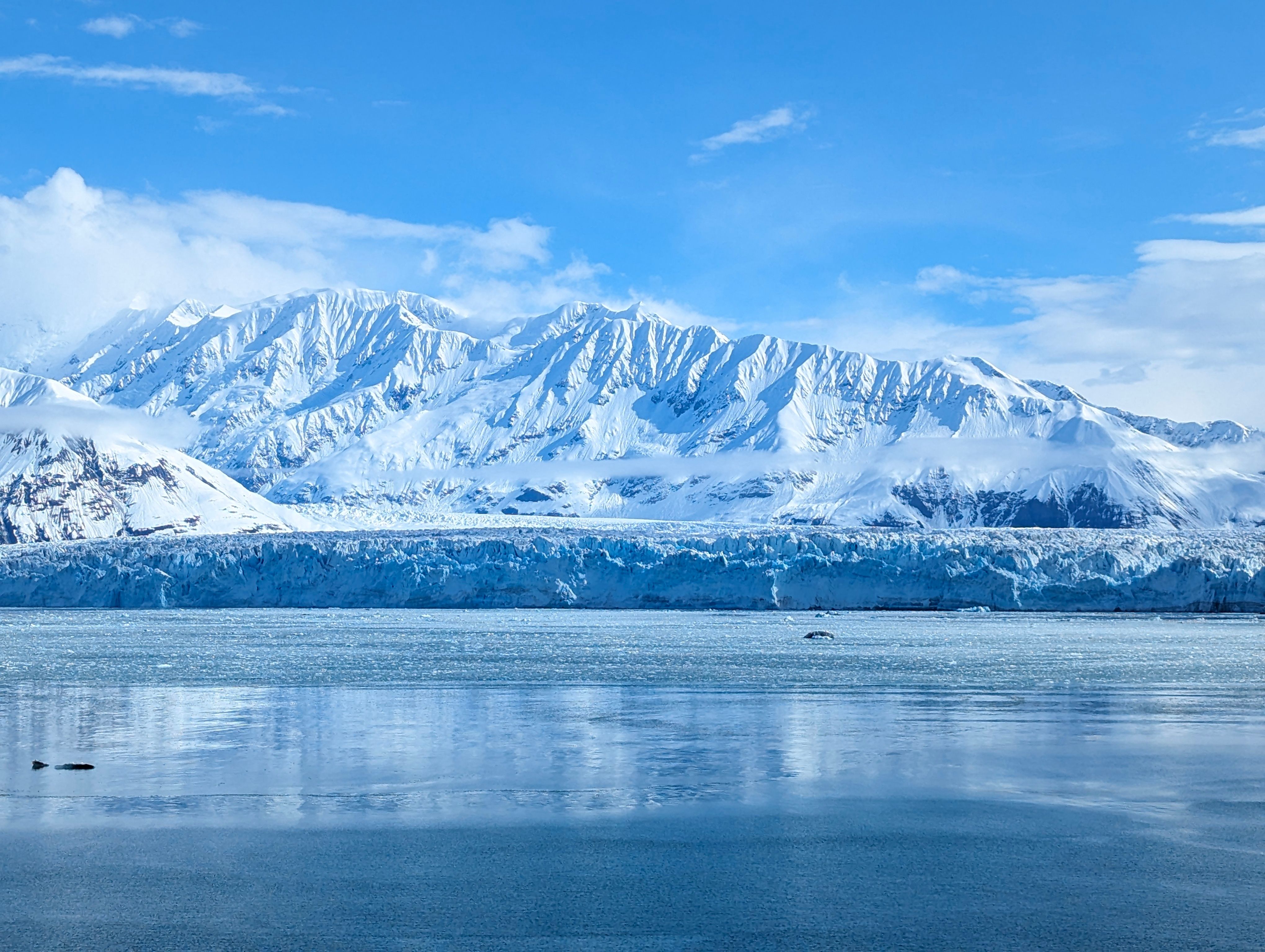 Stunning Snow-Capped Mountain by Pristine Glacier · Free Stock Photo