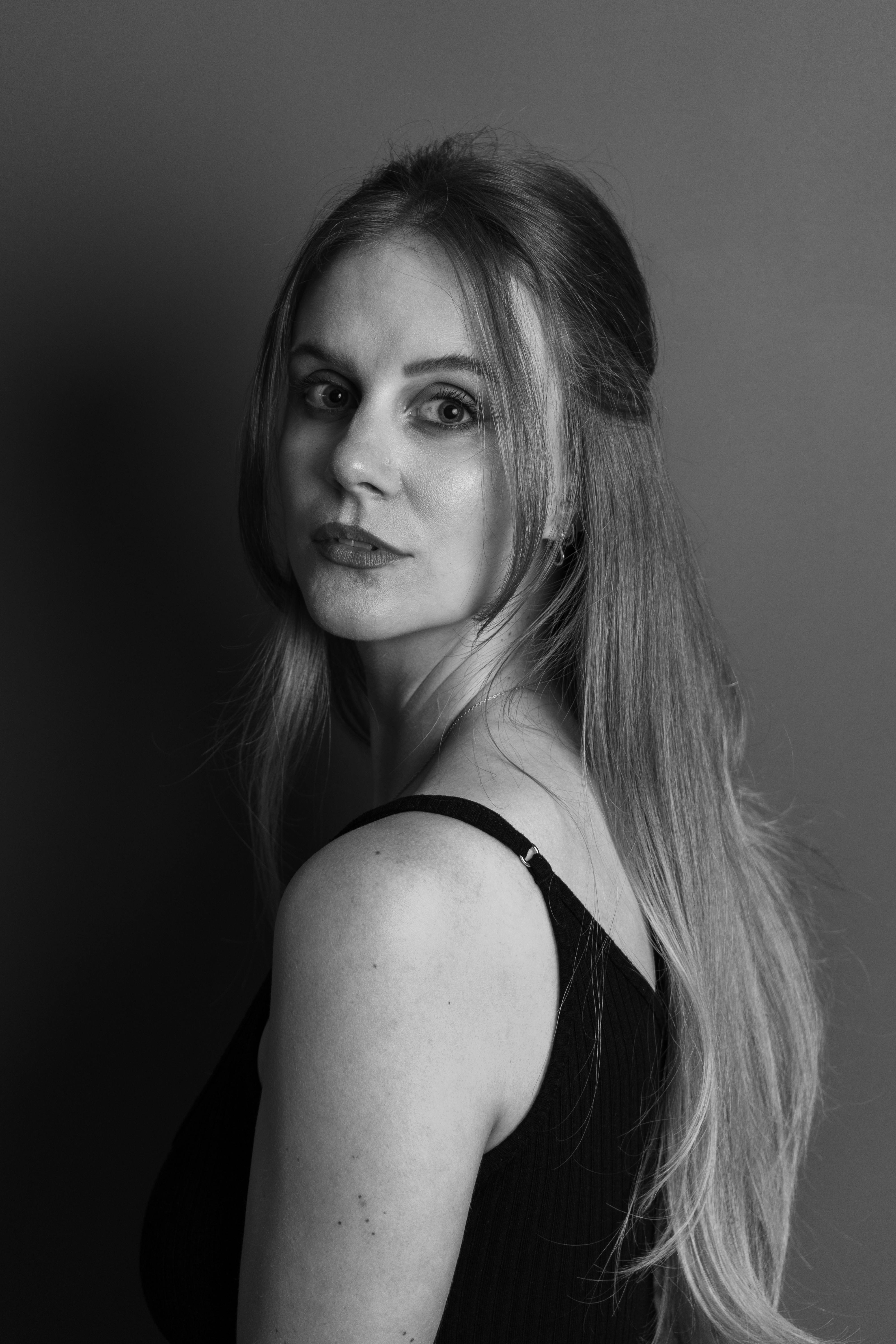 Classic Black and White Female Portrait · Free Stock Photo