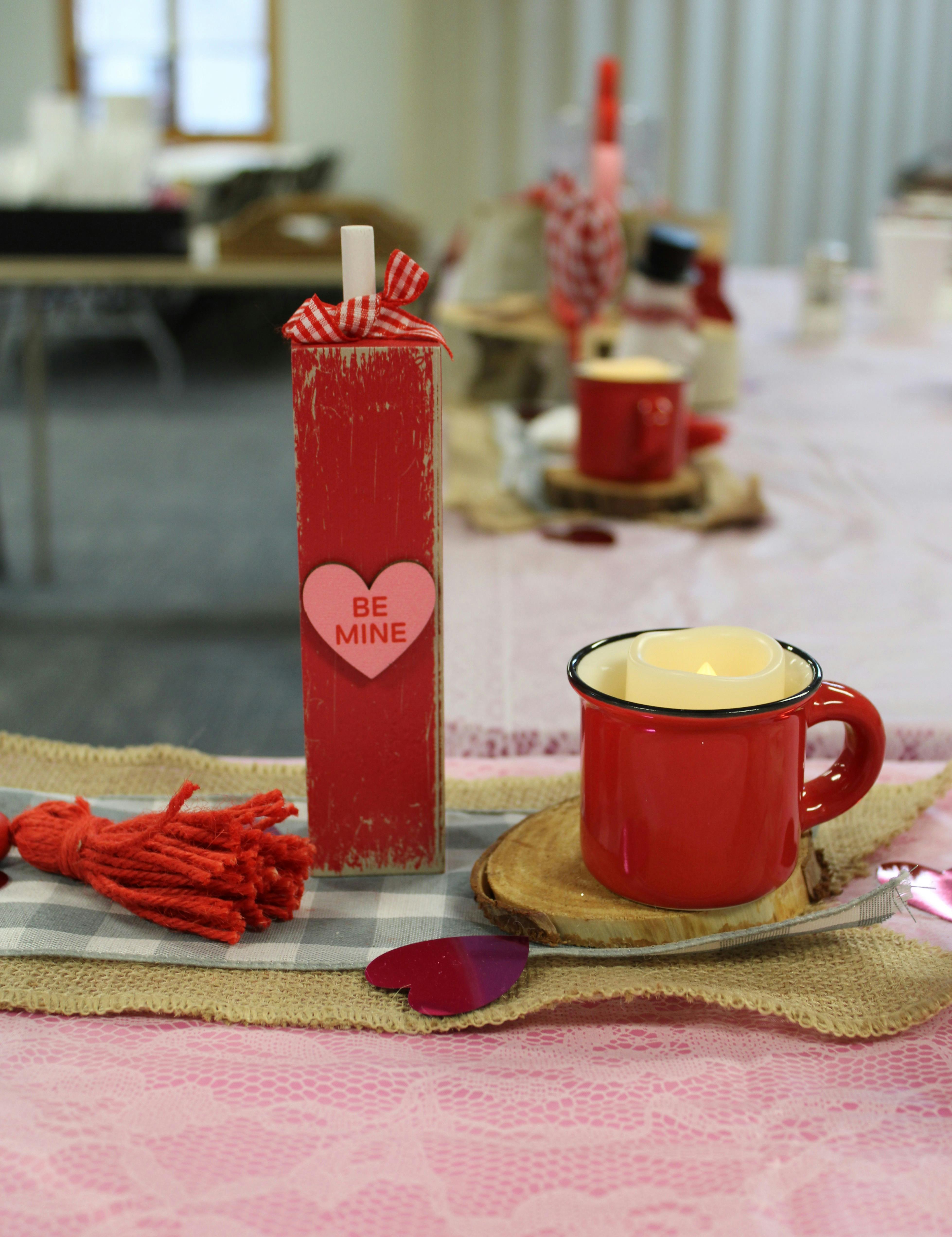 Rustic Valentine's Table Decoration · Free Stock Photo