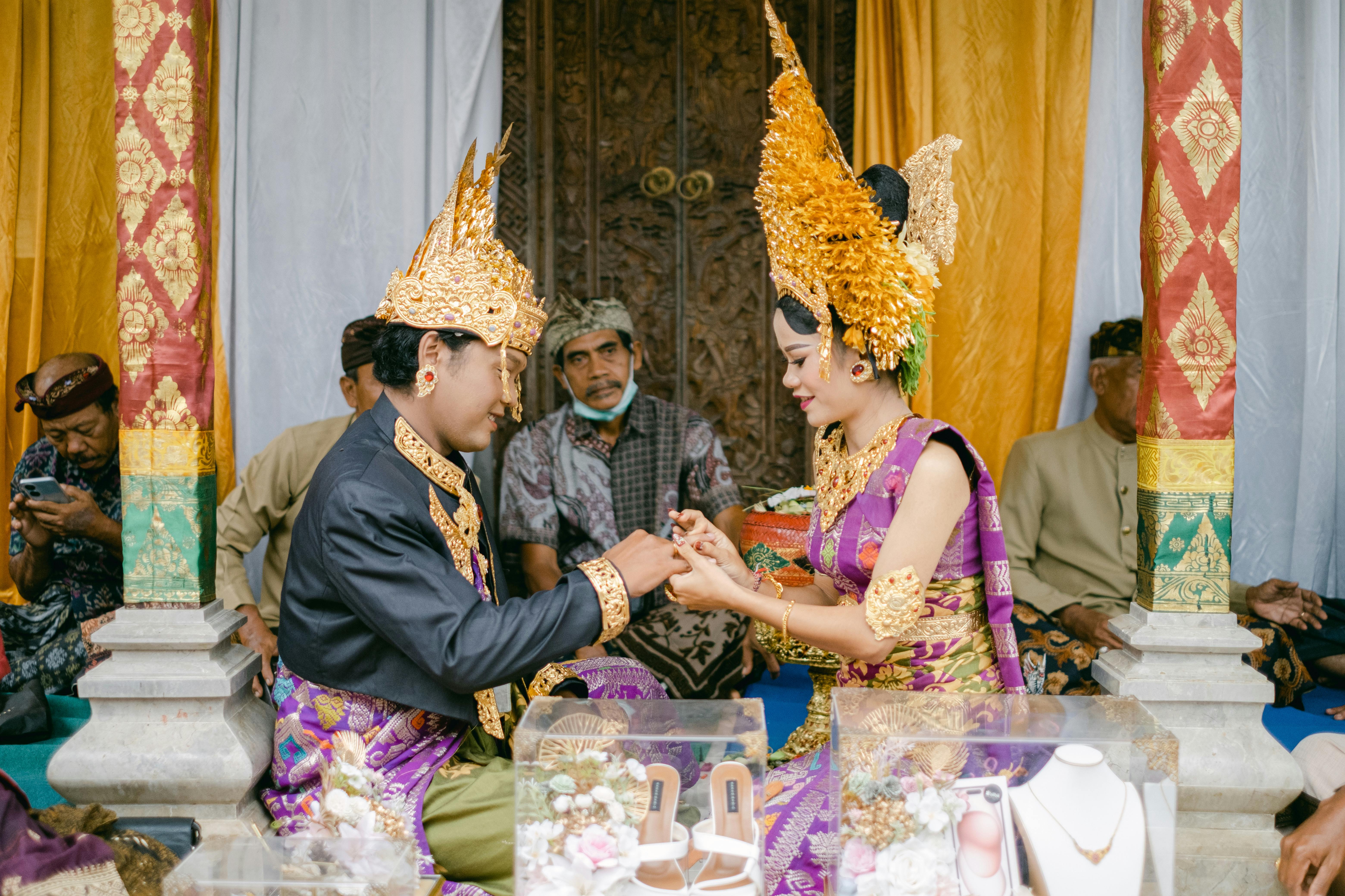 Traditional Balinese Wedding Ceremony Rituals · Free Stock Photo