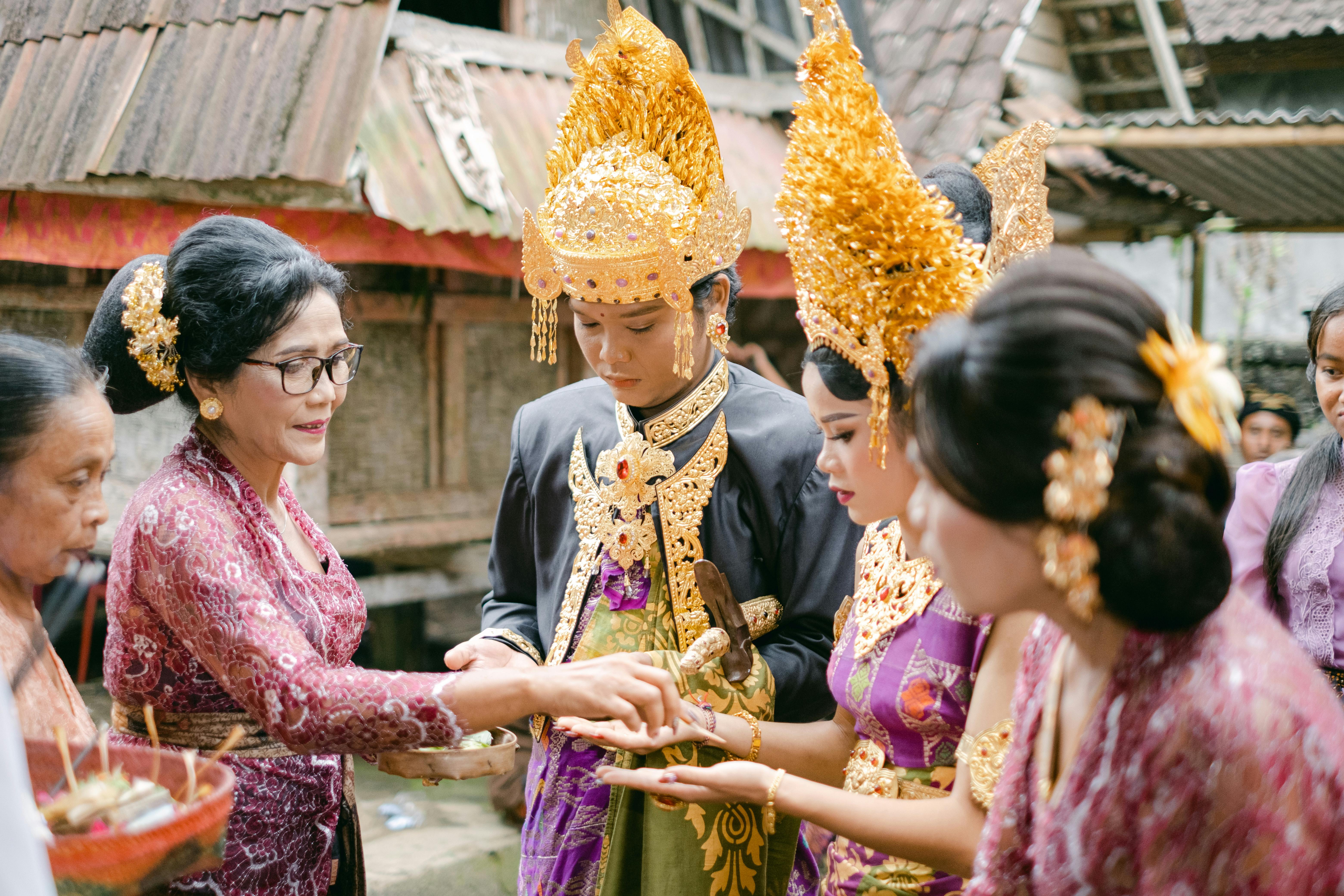 Traditional Balinese Wedding Ceremony Ritual · Free Stock Photo