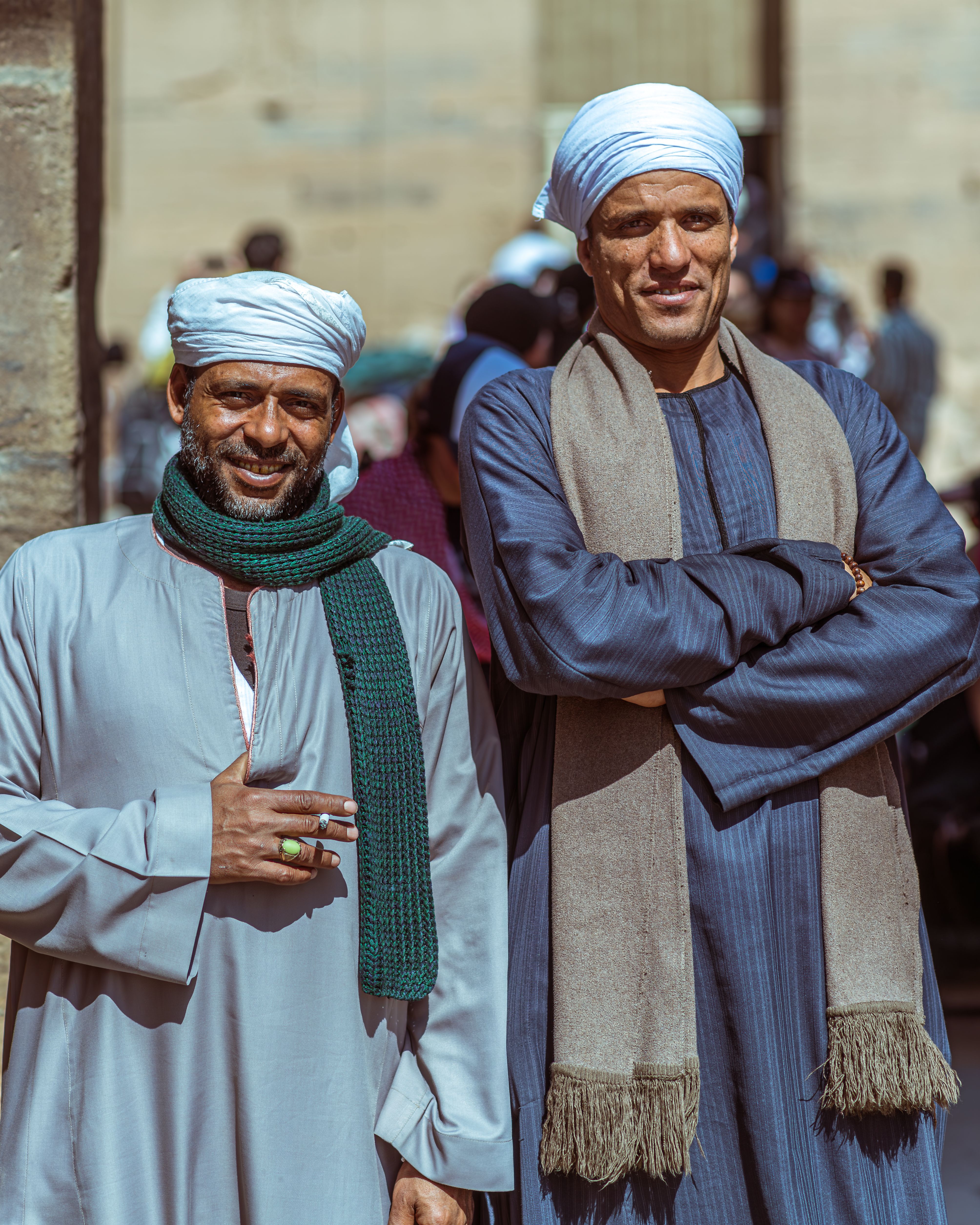 Traditional Egyptian Men in Aswan Market · Free Stock Photo