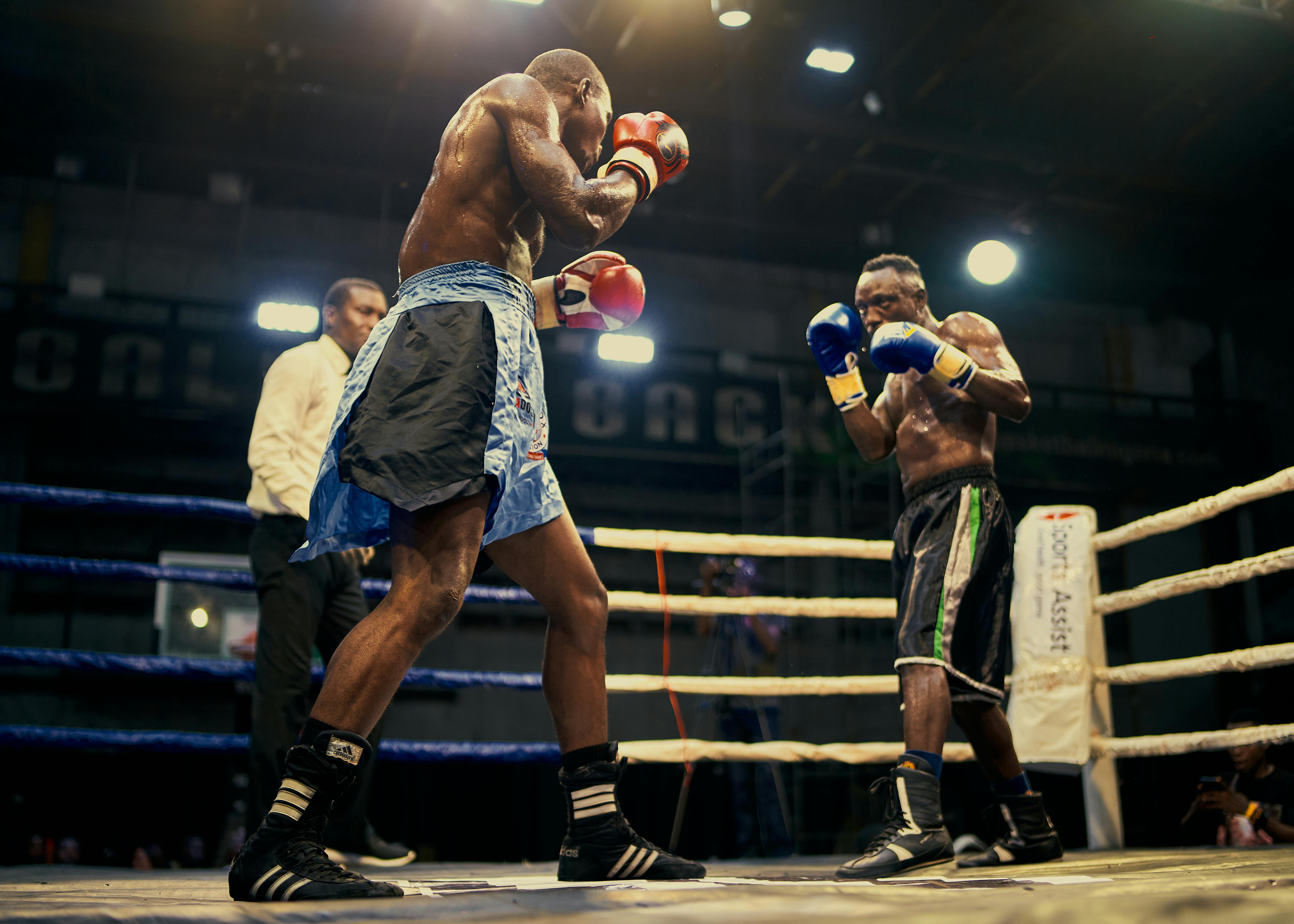 Intense Boxing Match in Lagos, Nigeria · Free Stock Photo
